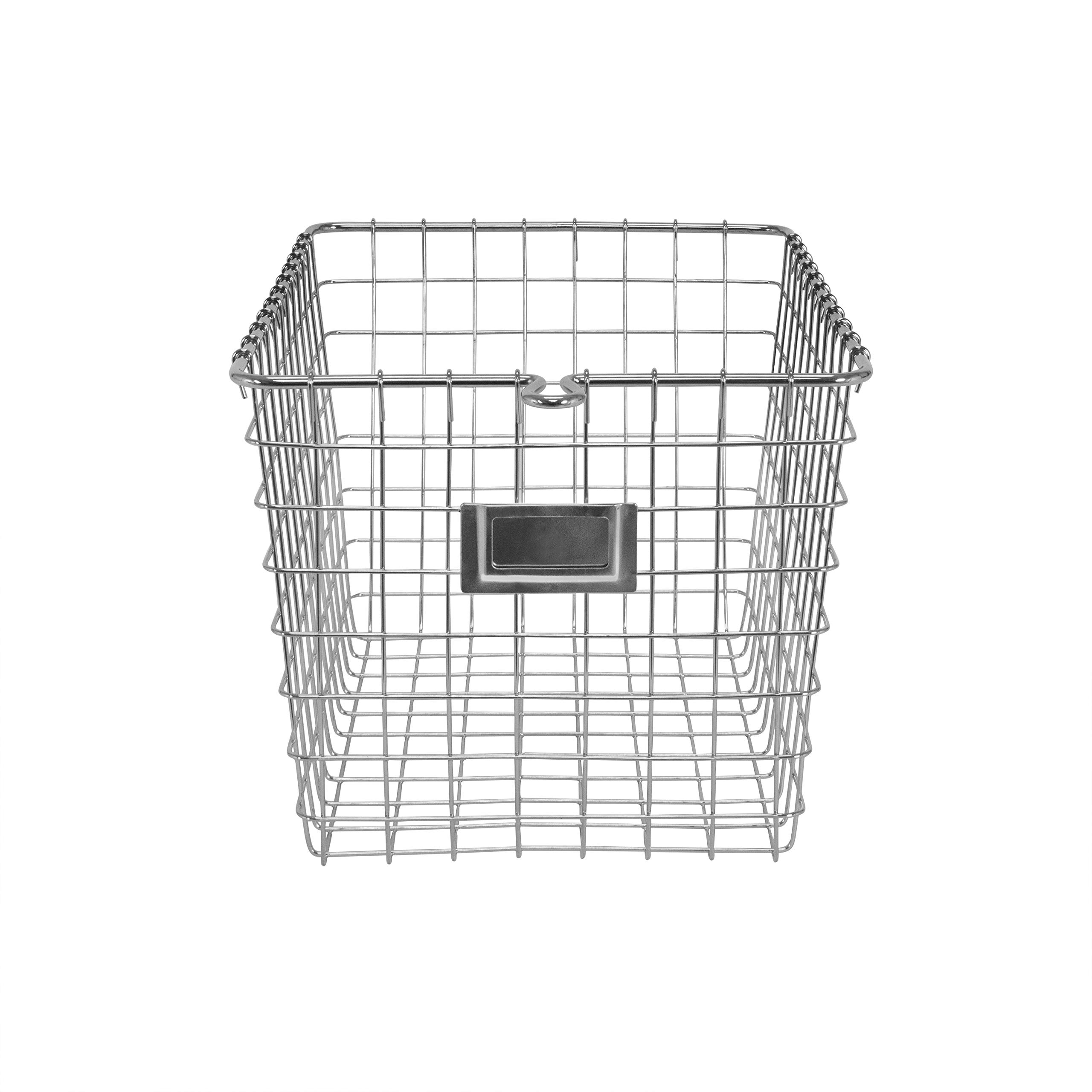 Spectrum Diversified Wire Storage Basket Small, Chrome, Pack of 1