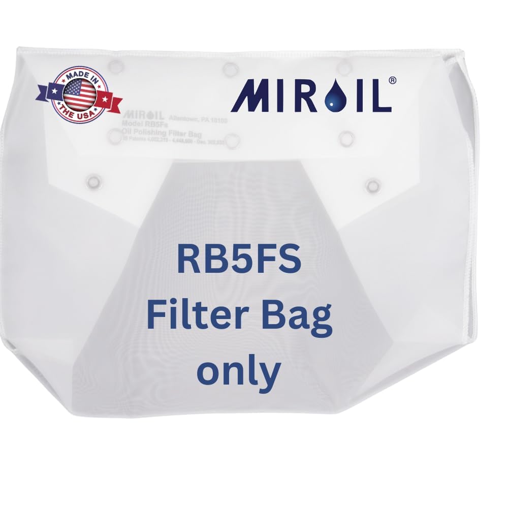 Miroil | RB5FS Fryer Filter Bag Only | MirOil EZ Flow Filter Bag | Part 12751| Use to Filter Fry Oil | Suitable for 40 lb or 50 Qt Polishing Oil | Durable, Easy to Clean with Hot Water | No Frame inc