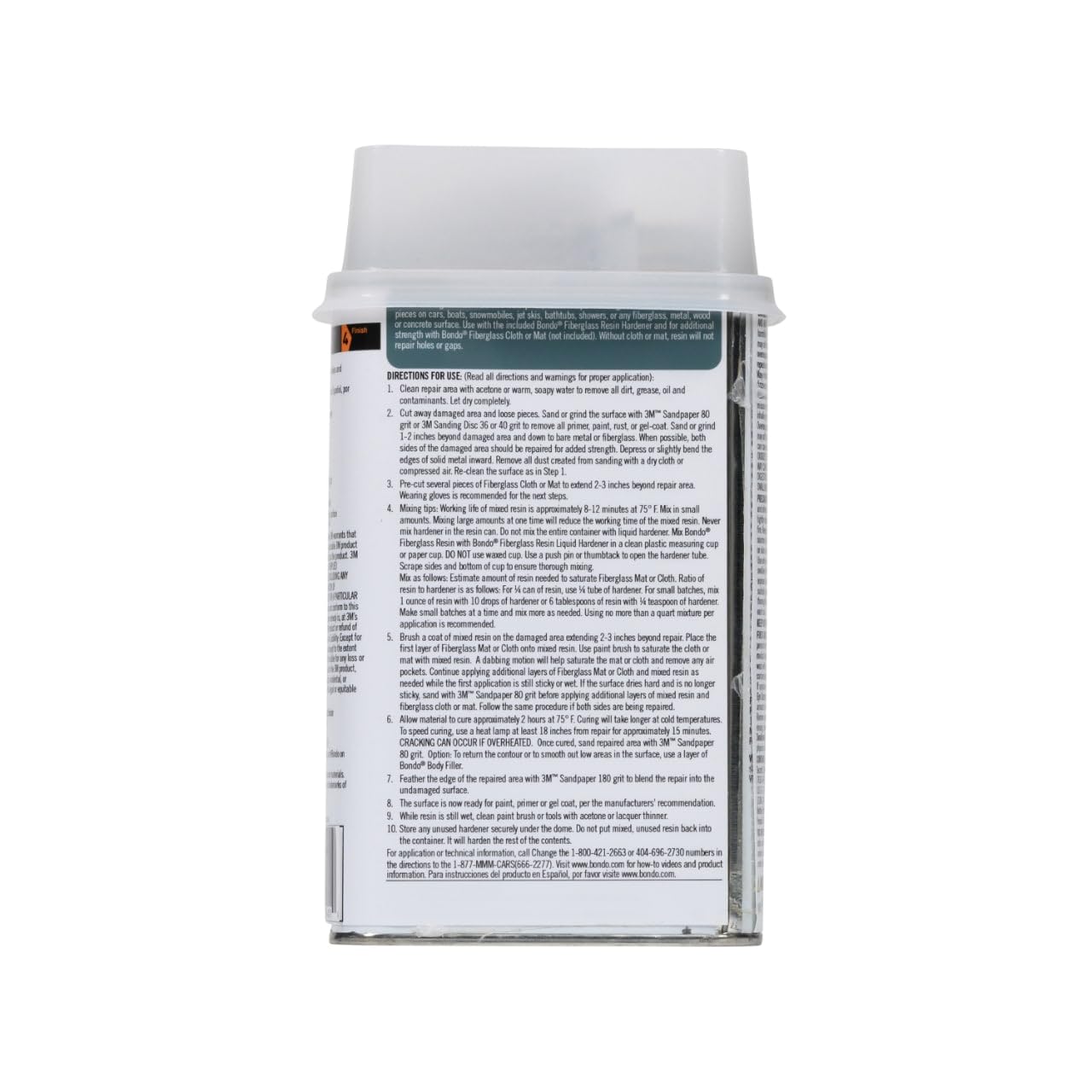 3M 401 Bondo Fiberglass Resin - 0.9 Pint