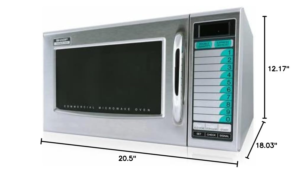 Sharp Medium-Duty Commercial Microwave Oven (15-0429) R-21LVF1 Cubic Feet