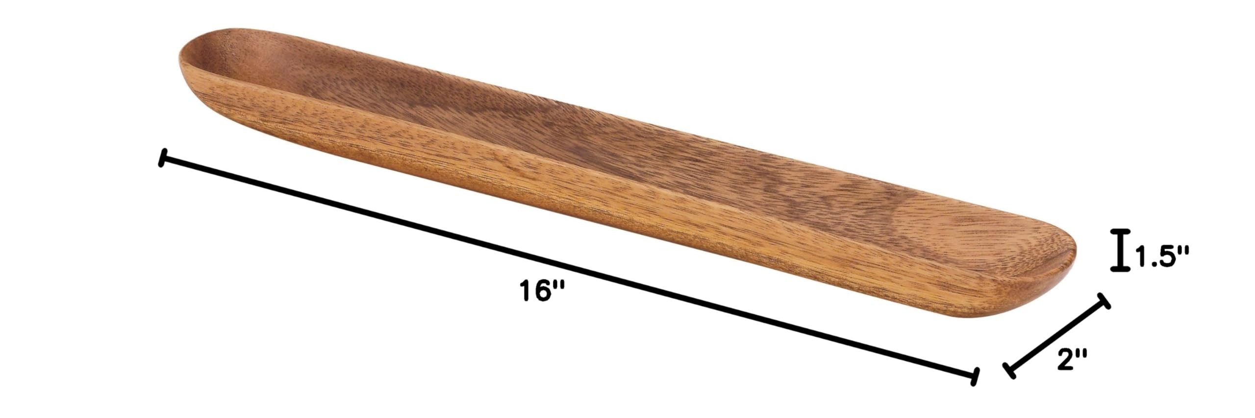 PACIFIC MERCHANTS Acacia Olive Tray 16` X 2` X 1.5`, 1 EA