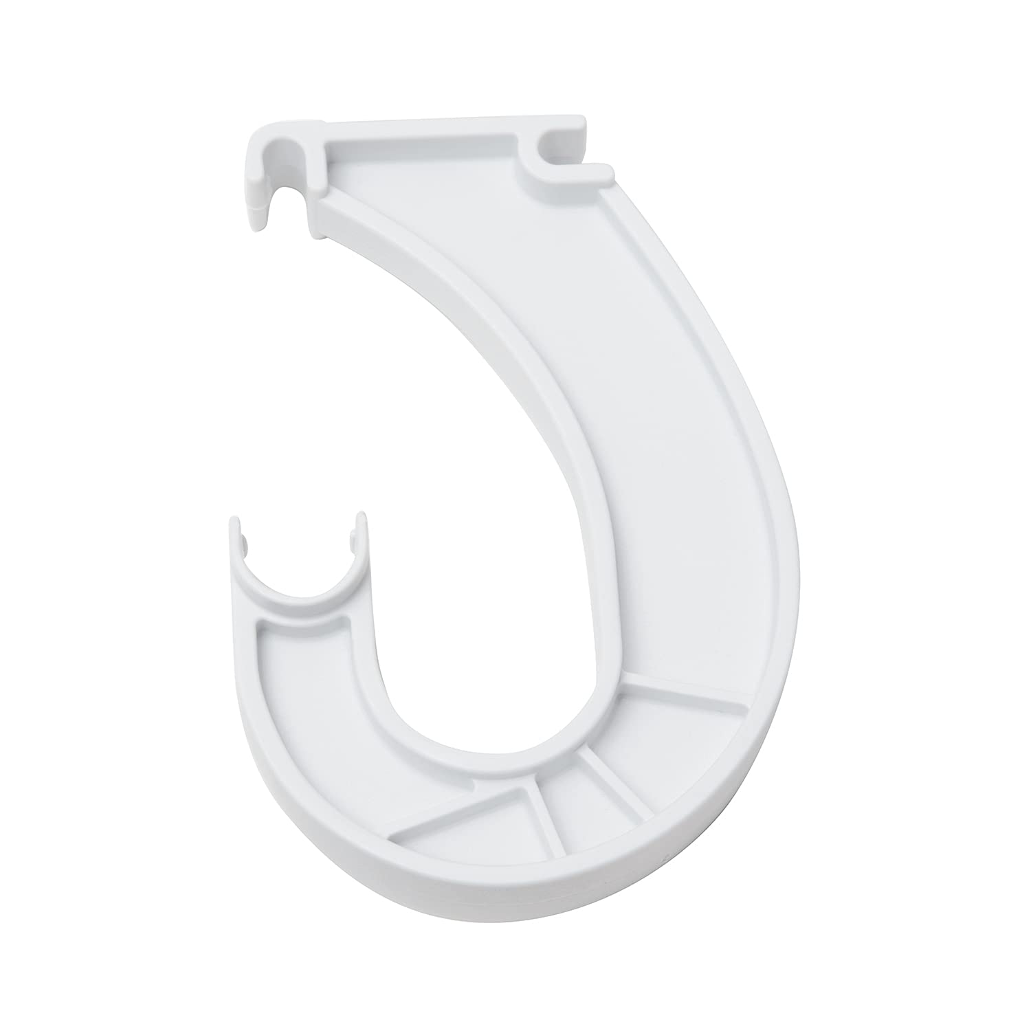 ClosetMaid Support Bracket for SuperSlide Hanging Bar Closet Rod, for Wire Shelving, White, 3.9 x 0.9 x 5.8 inches
