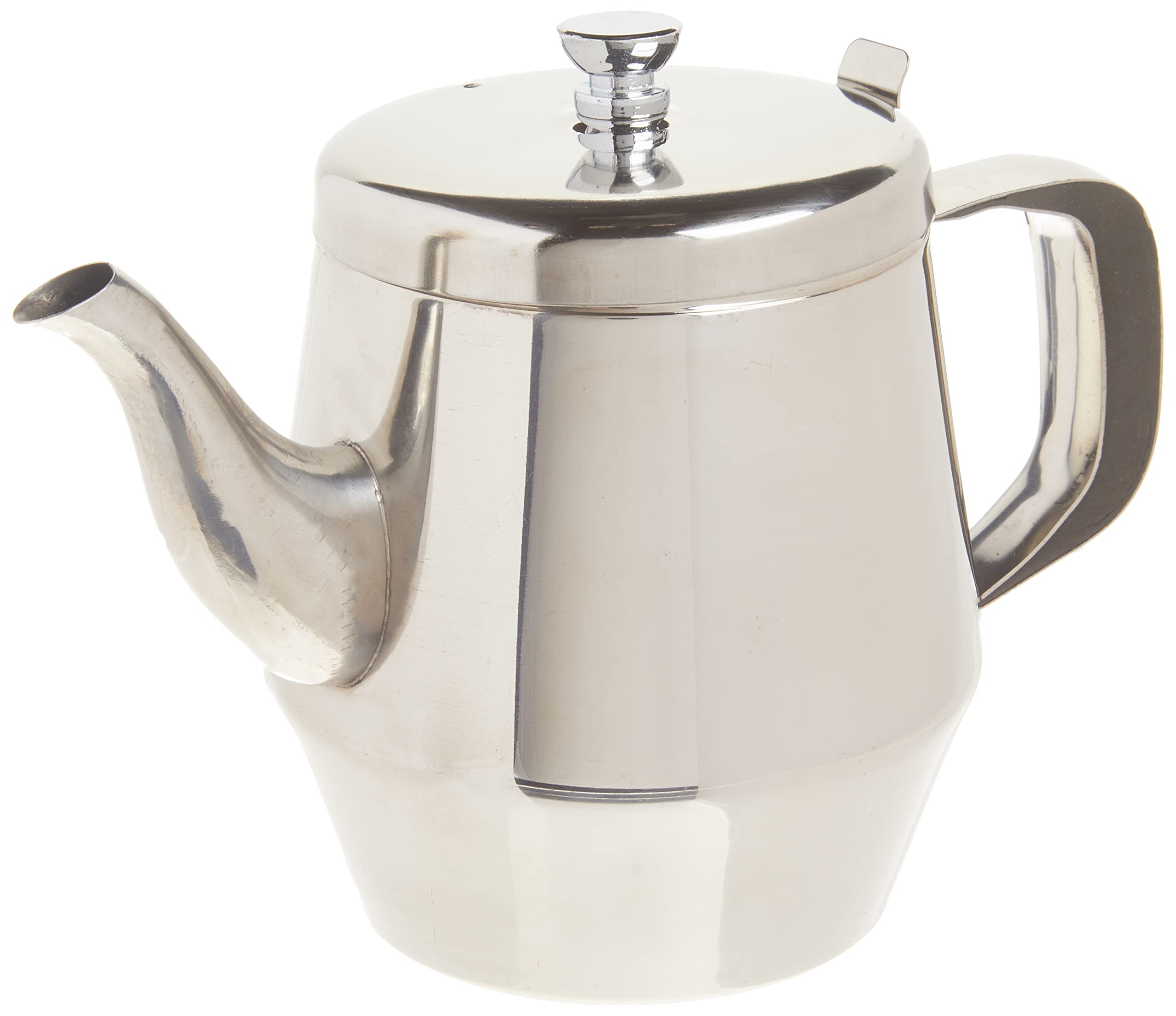 Winco Gooseneck Teapot, 32-Ounce,Stainless Steel,Medium