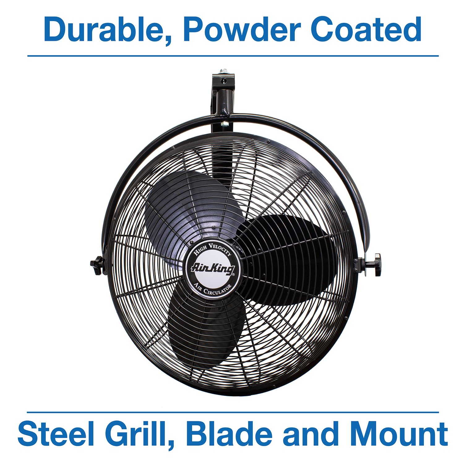 Air King 9020 1/6 HP Industrial Grade Wall Mount Fan, 20-Inch,Black