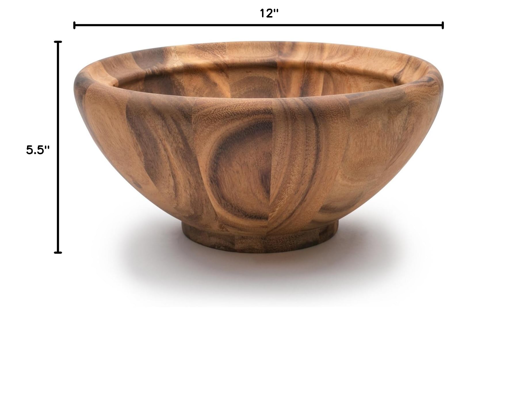 Ironwood Gourmet Large Salinas Standard Salad Bowl, Acacia Wood