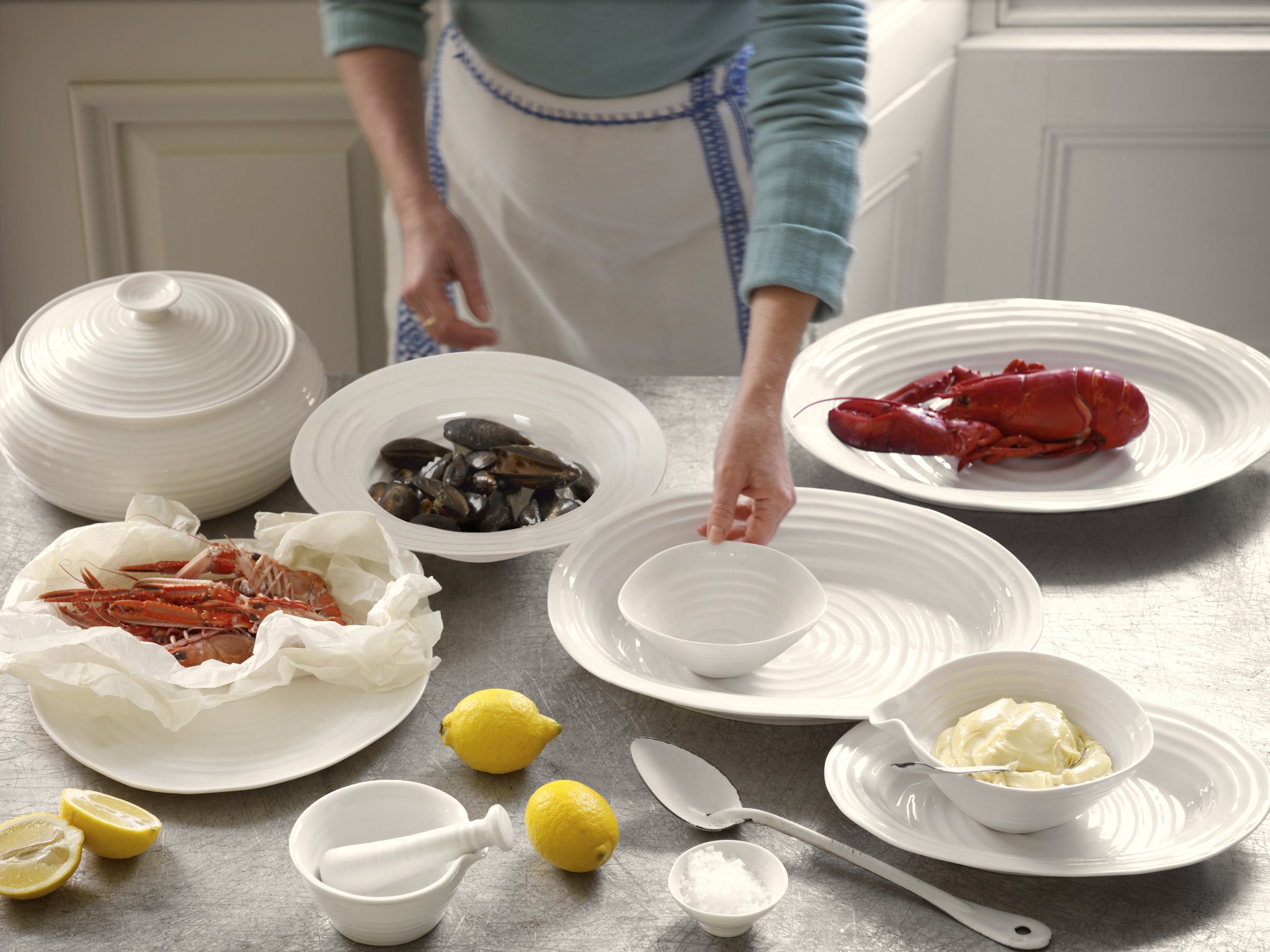 Portmeirion Sophie Conran White Small Oval Platter