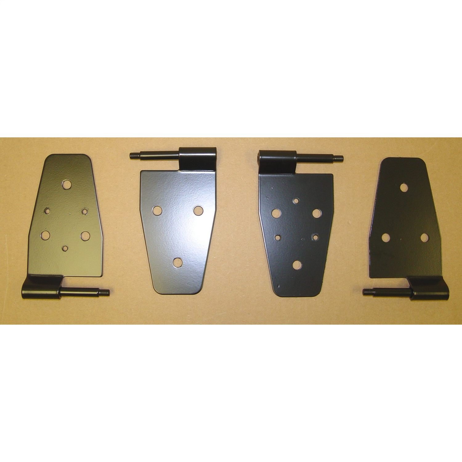 Rugged Ridge 11202.01 Door Hinge Kit, Black, Set for 87-06 Jeep Wrangler YJ/TJ/LJ