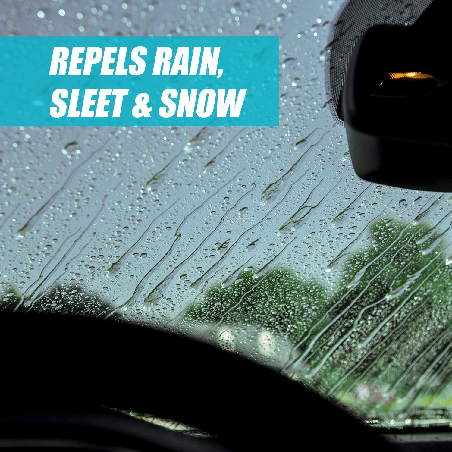 Invisible Glass 92184 22-Ounce Premium Glass Cleaner with Rain Repellent for Exterior Automotive Glass and Windshields to Shield Against Rain, Snow, and Sleet