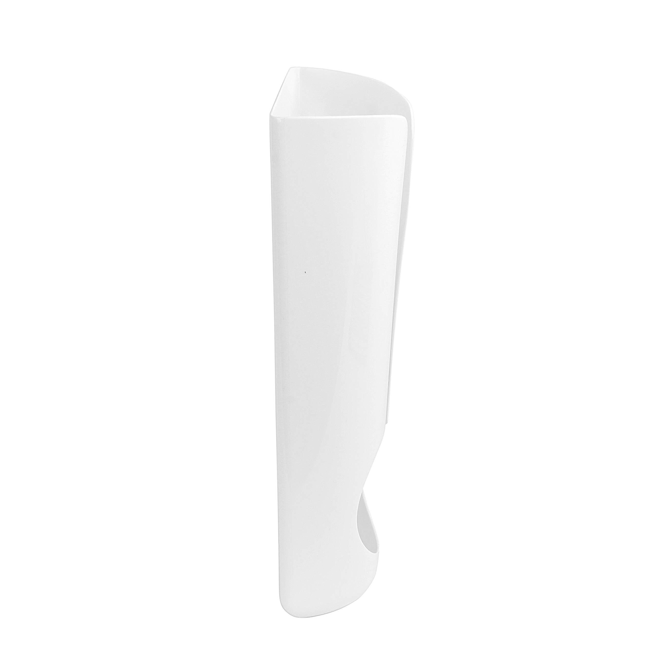 Spectrum Diversified, White Plastic Bag Holder, Wall Mount or Adhesive, Standard