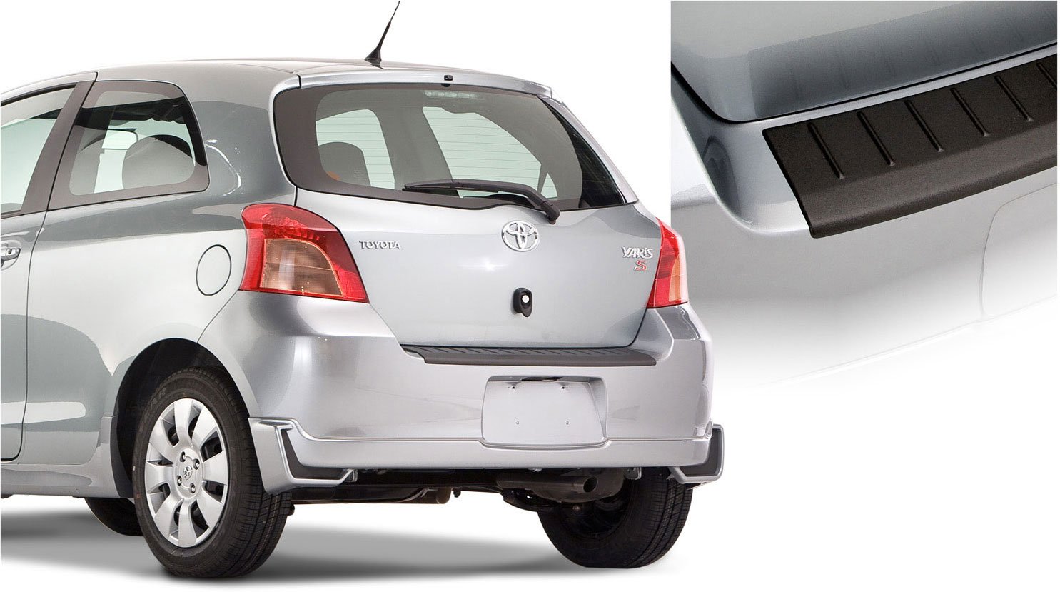 Auto Ventshade [AVS] Bumper Protection - Smoke Color | 34002 | Fits 2007 - 2008 Toyota Yaris Hatchback