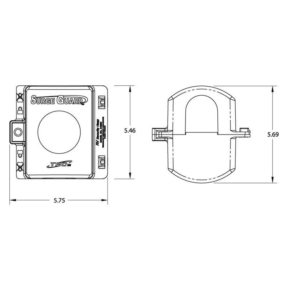 Technology Research 34590 Universal Lock , black