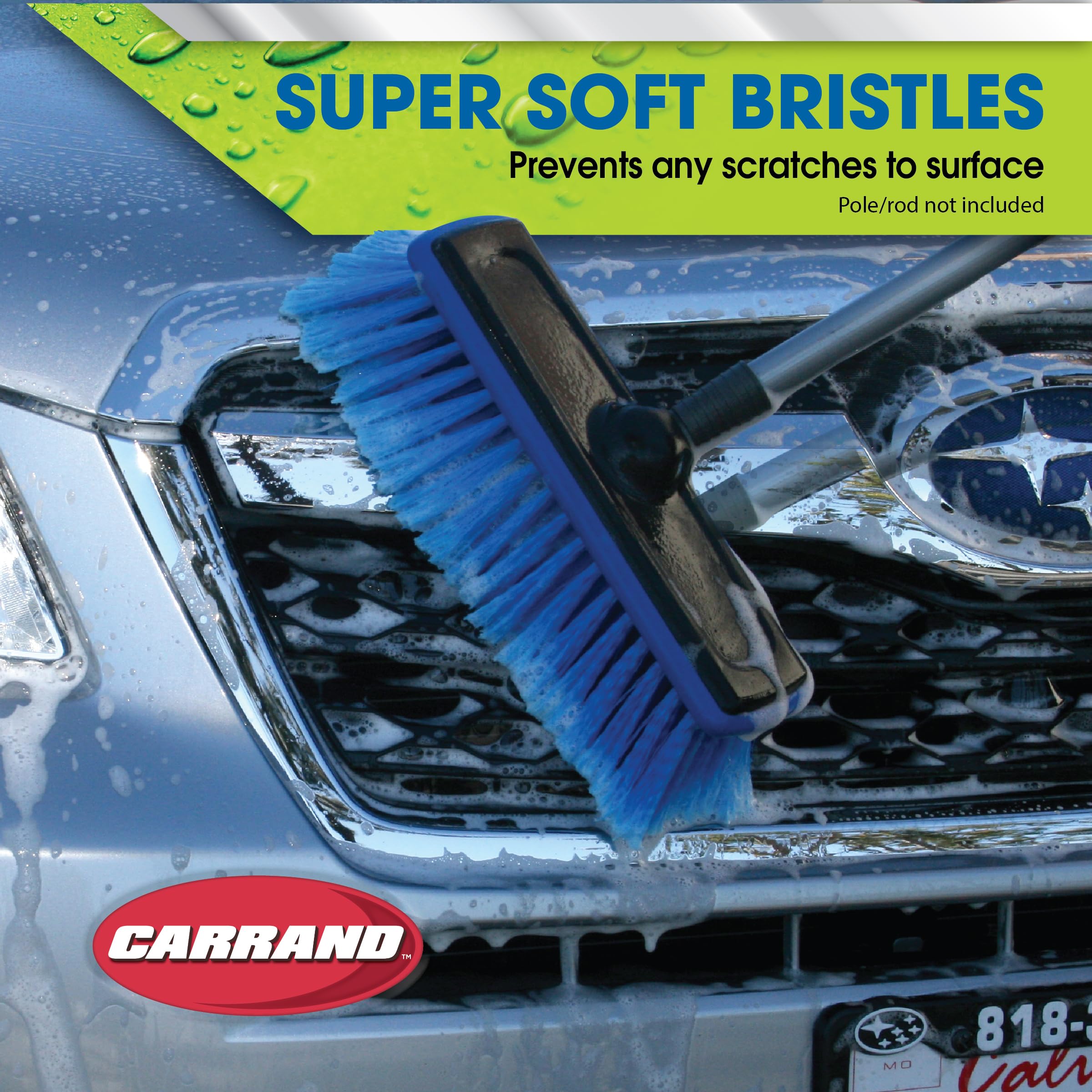 Carrand 93057 10" Replacement Wash Brush Head , Blue