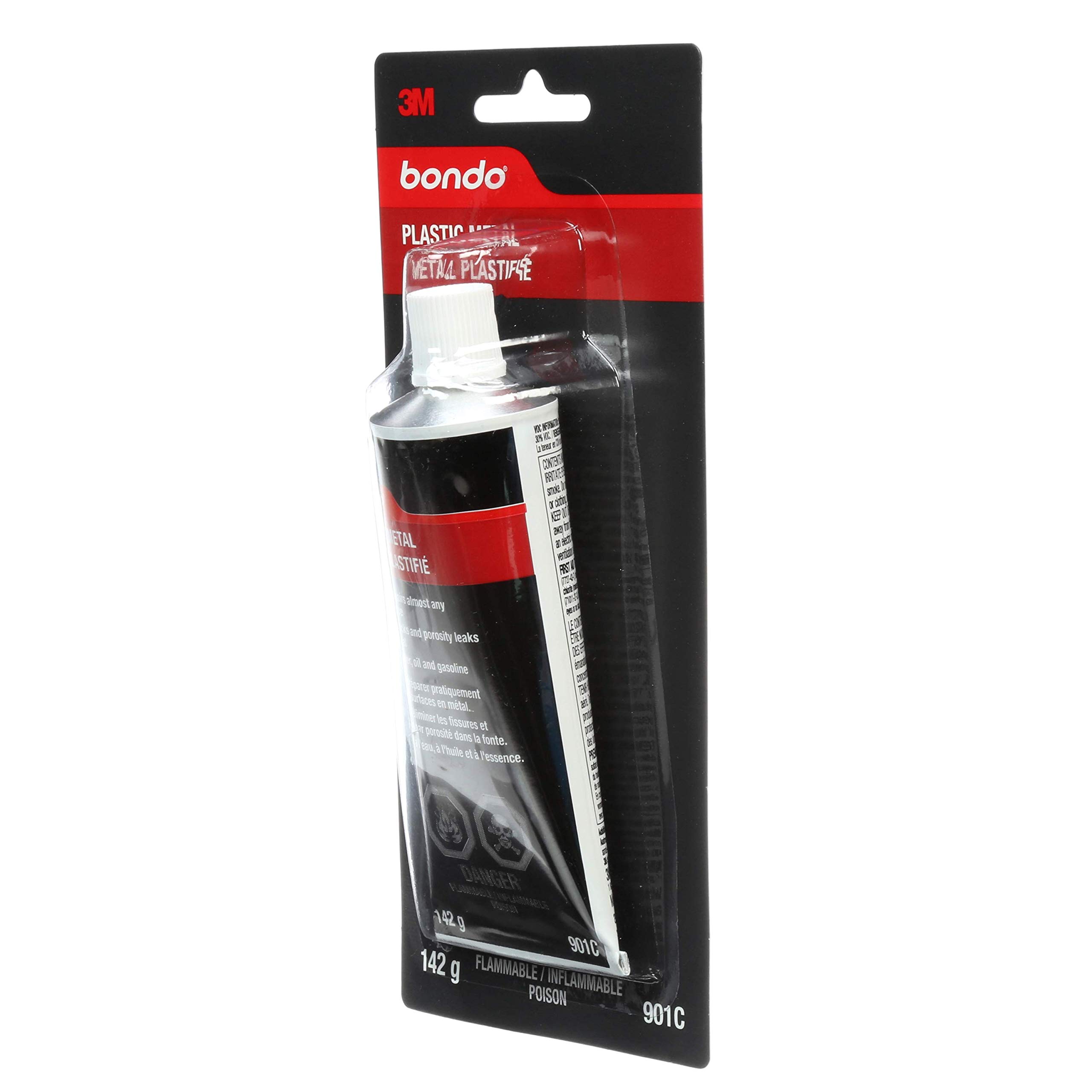 Bondo Plastic Metal, Seals & Fills Almost Any Metal Surface for Durability & Longevity, 5 oz.