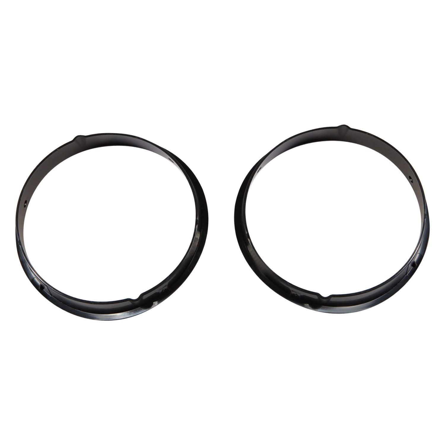 Rugged Ridge 12419.23 Headlight Bezel Kit, Black; 97-06 Jeep Wrangler TJ