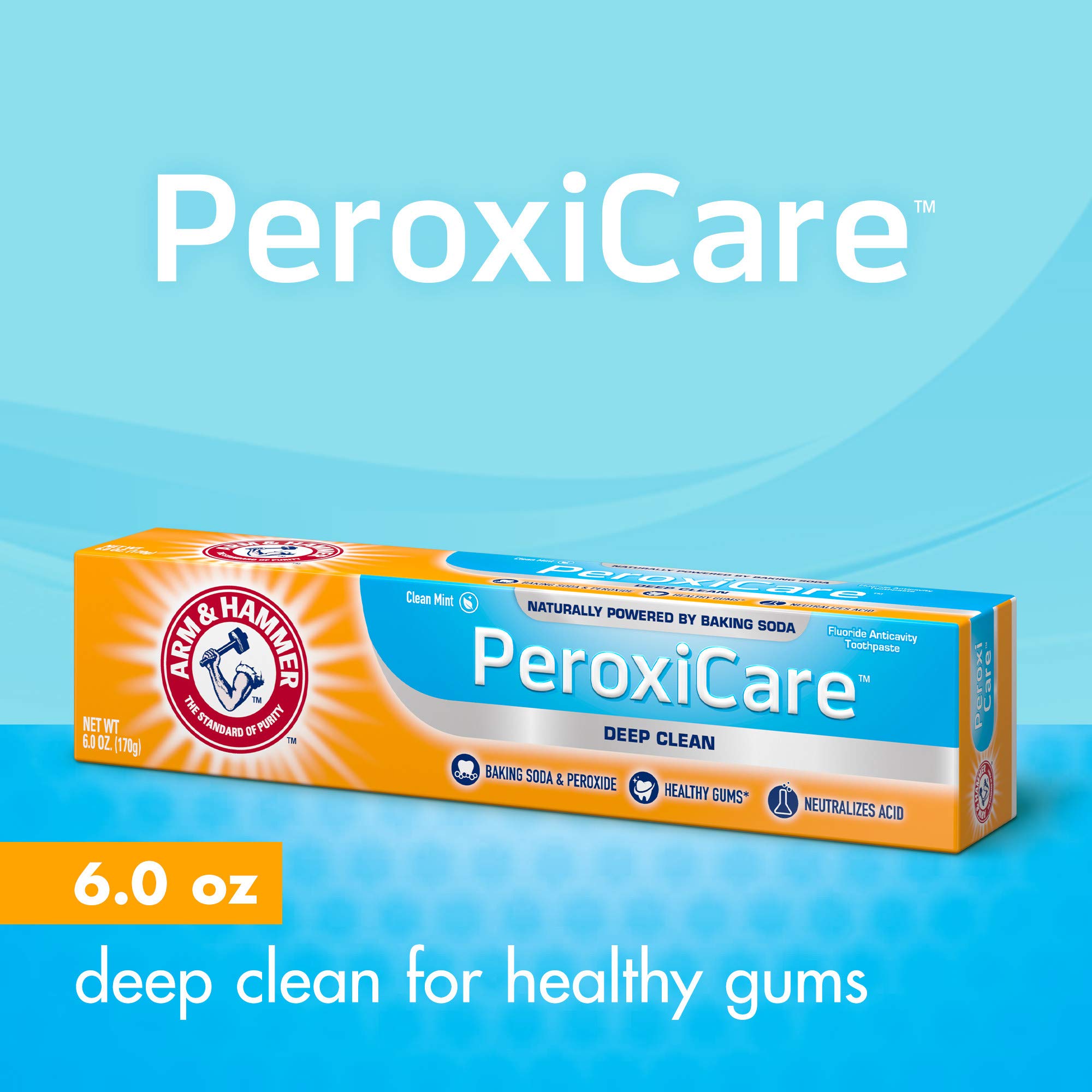 Arm & Hammer PeroxiCare Deep Clean Toothpaste, 6 oz.