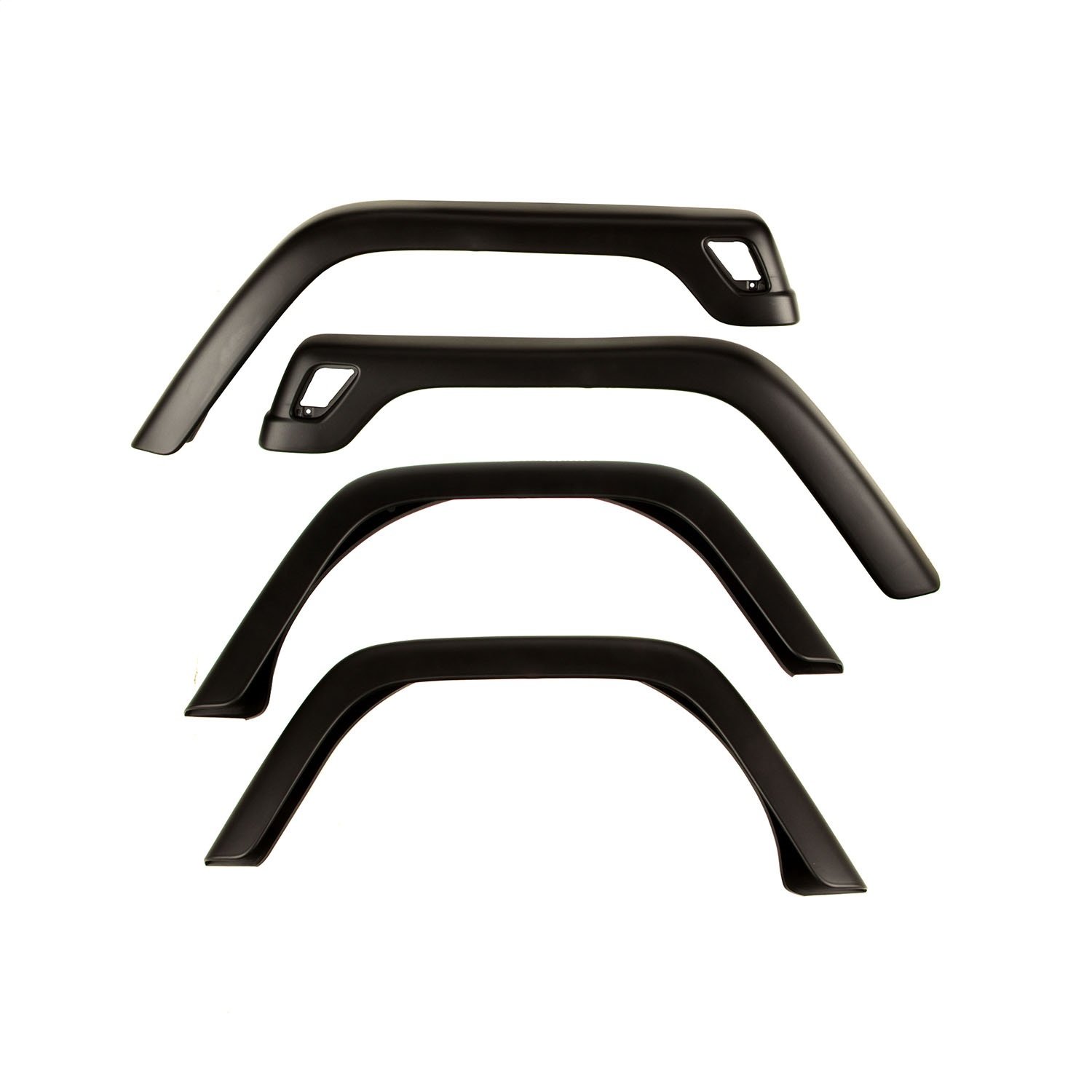 Omix | 11603.01 | Fender Flare Kit, 6 Piece, Factory Style | OE Reference: 4207 | Fits 1997-2006 Jeep Wrangler TJ