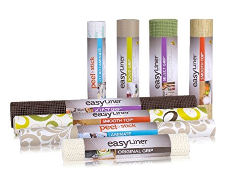 Duck Brand 335327 Original Grip Easy Liner Non-Adhesive Shelf Liner, 12-Inch x 5-Feet, White