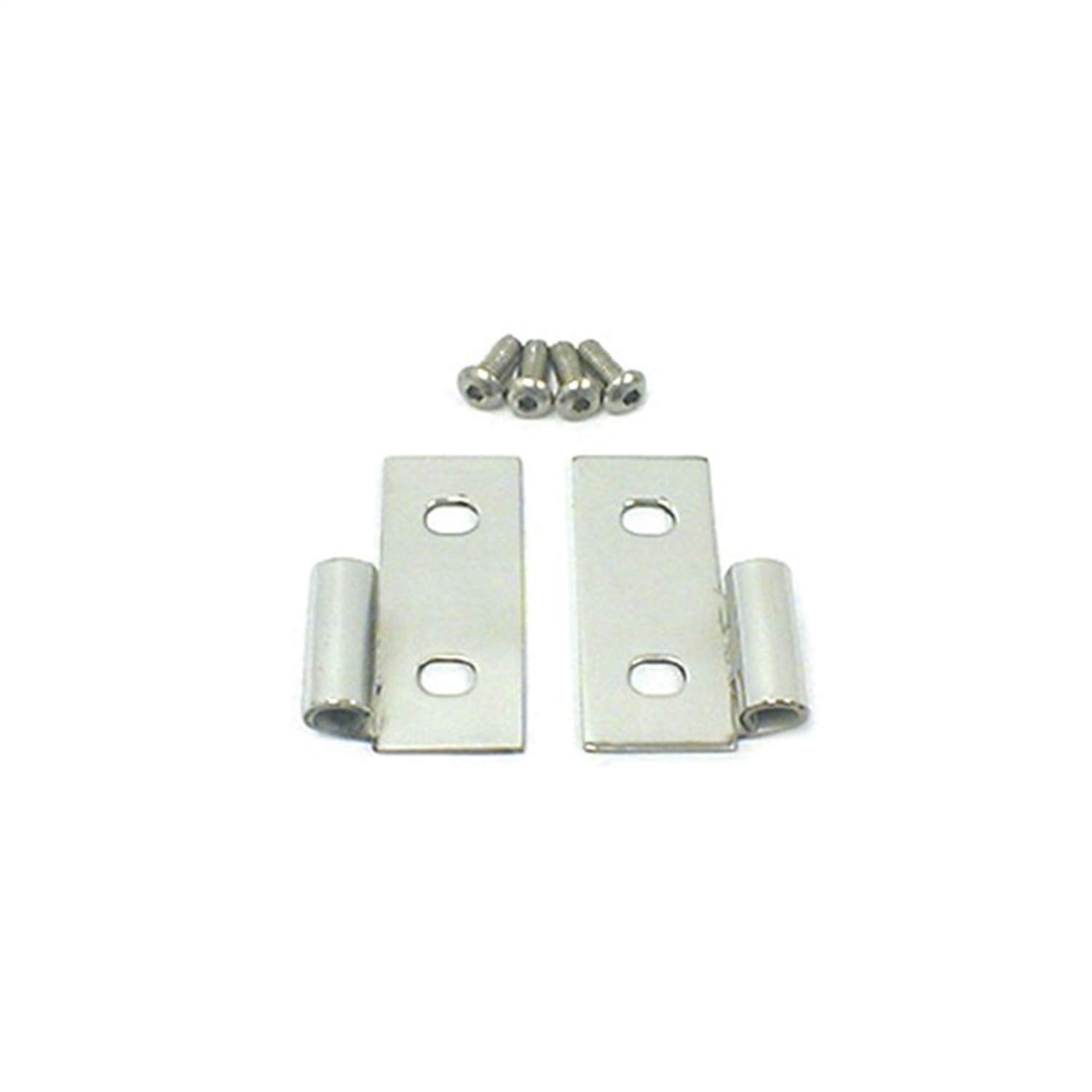 Rugged Ridge 11113.04 Door Hinge Kit, Lower, Stainless Steel; 76-06 Jeep CJ/Wrangler YJ/TJ