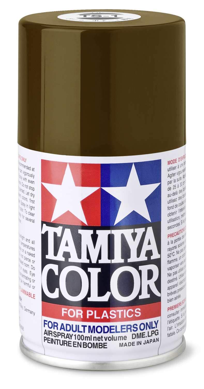 Tamiya America, Inc Spray Lacquer TS-1 Red Brown, TAM85001