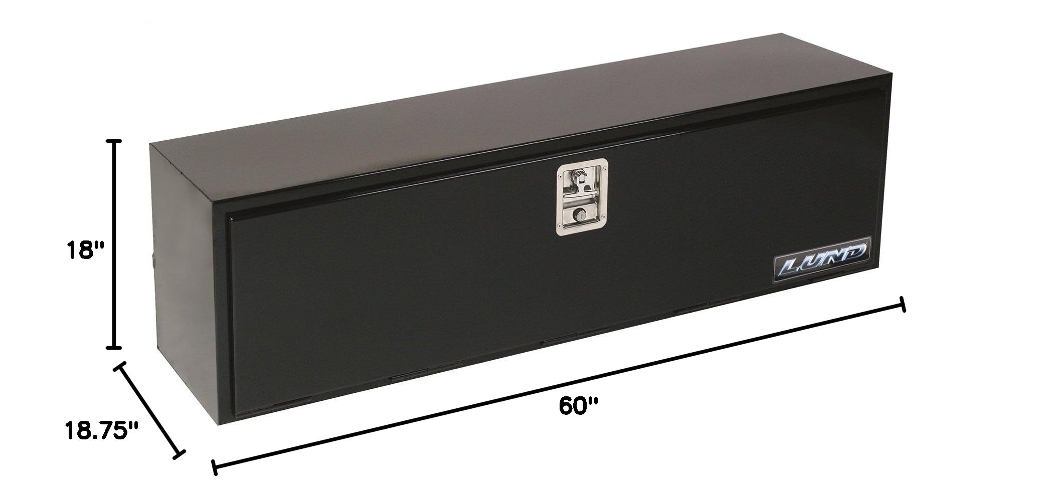 Lund 76260 60-Inch 12-Gauge Steel Underbody Truck Tool Box, Black