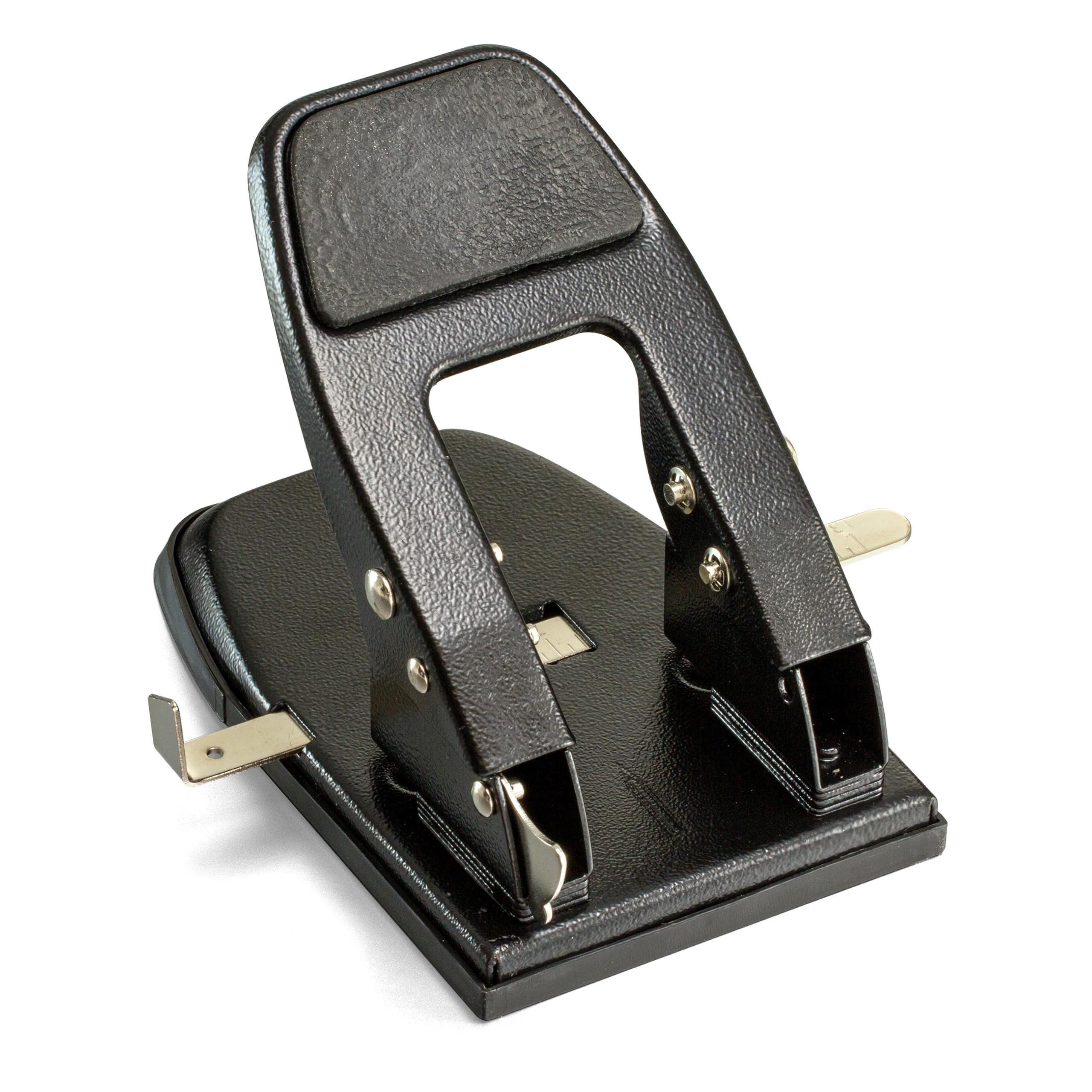 Officemate Heavy Duty 2-Hole Punch, Padded Handle, Black, 50-Sheet Capacity (90082), Model Number: OIC90082