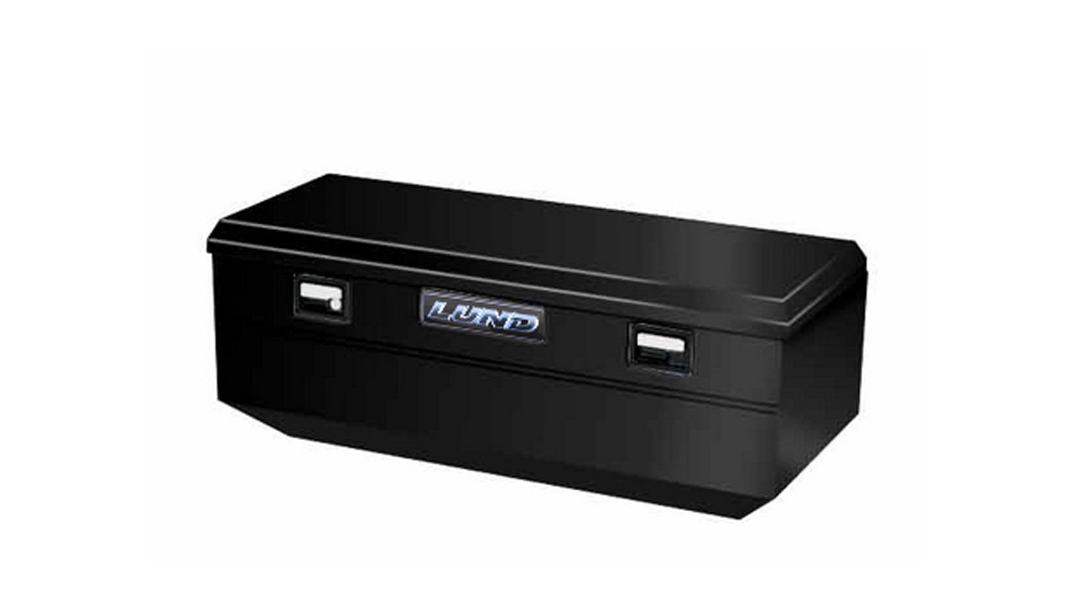 Lund 76548 48-Inch 16-Gauge Steel Flush Mount Single Lid Truck Tool Box, Black