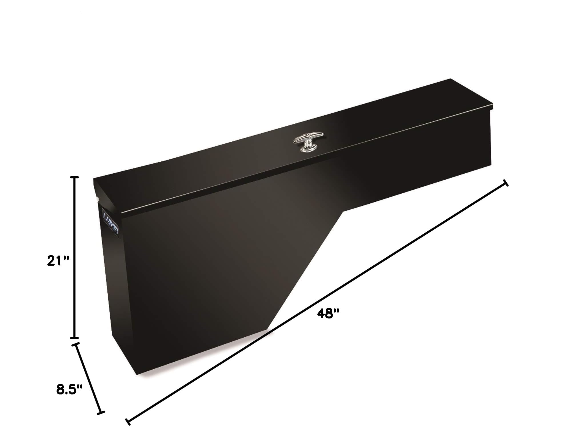 Lund 788230 48-Inch 16-Gauge Steel Fender Well Box, Black