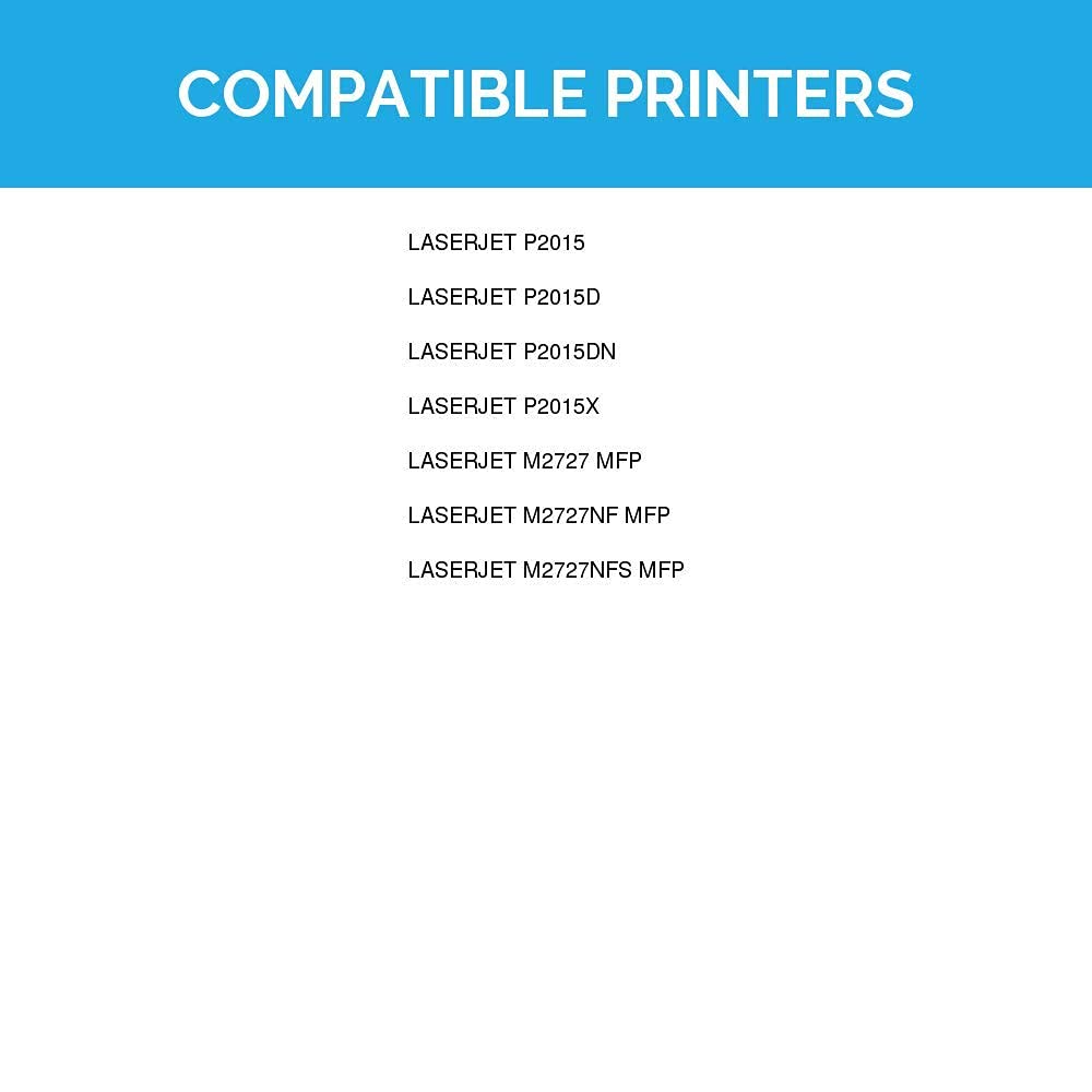 LD Compatible Toner Cartridge Replacement for HP 53A Q7553A (Black, 3-Pack)