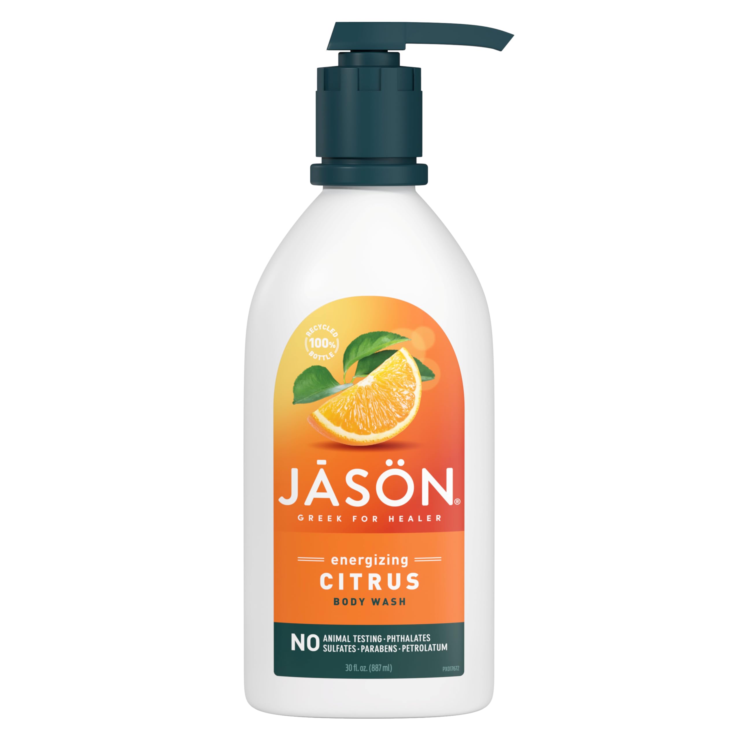 JASON Natural Body Wash & Shower Gel, Revitalizing Citrus, 30 Oz