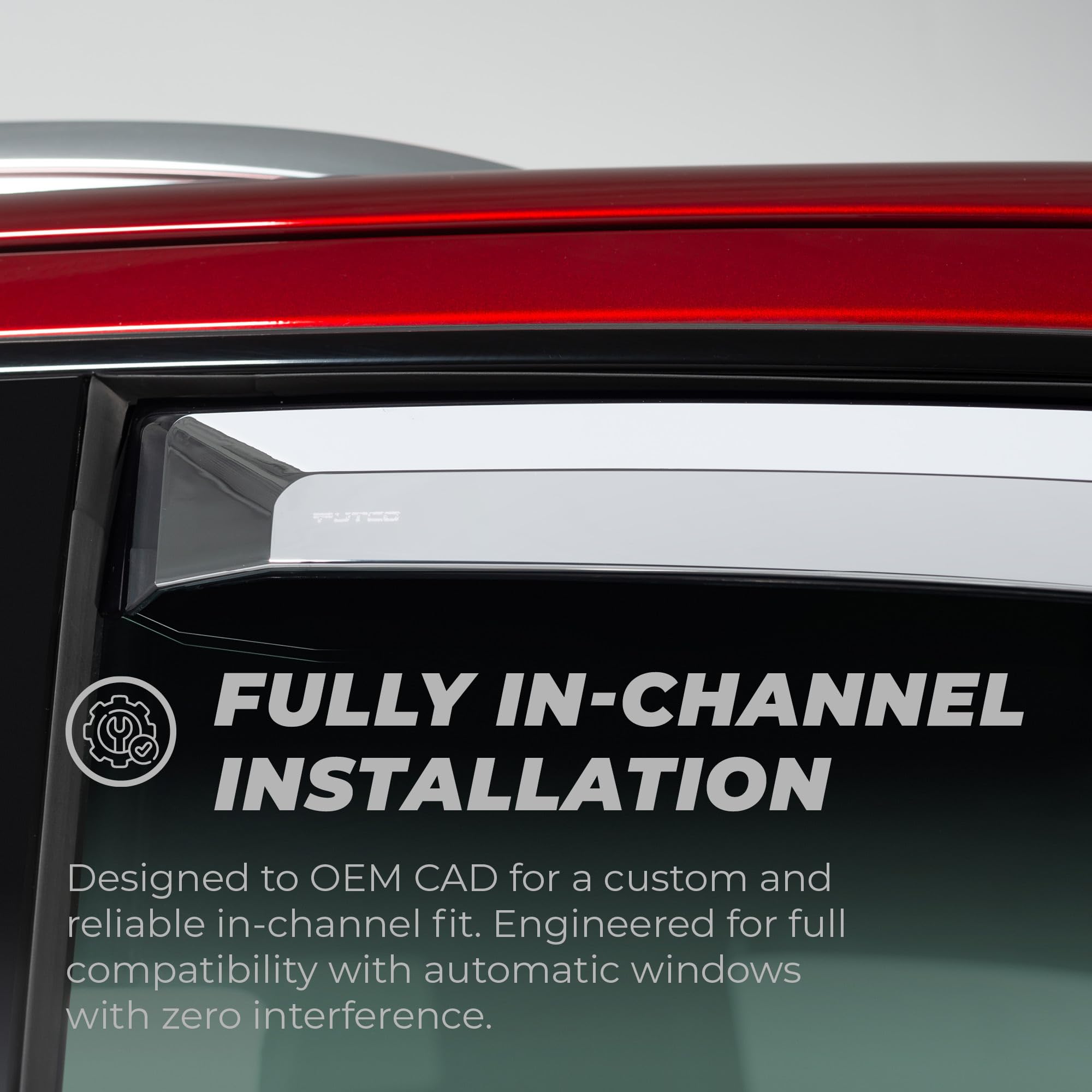 Putco 480138 Element Chrome Window Visor