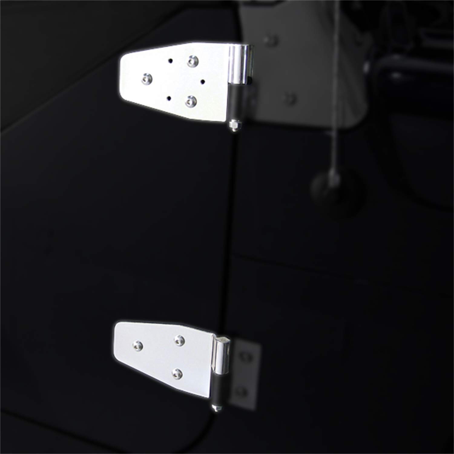 Rugged Ridge 11113.02 Door Hinge Kit, Stainless Steel; 87-06 Jeep Wrangler YJ/TJ