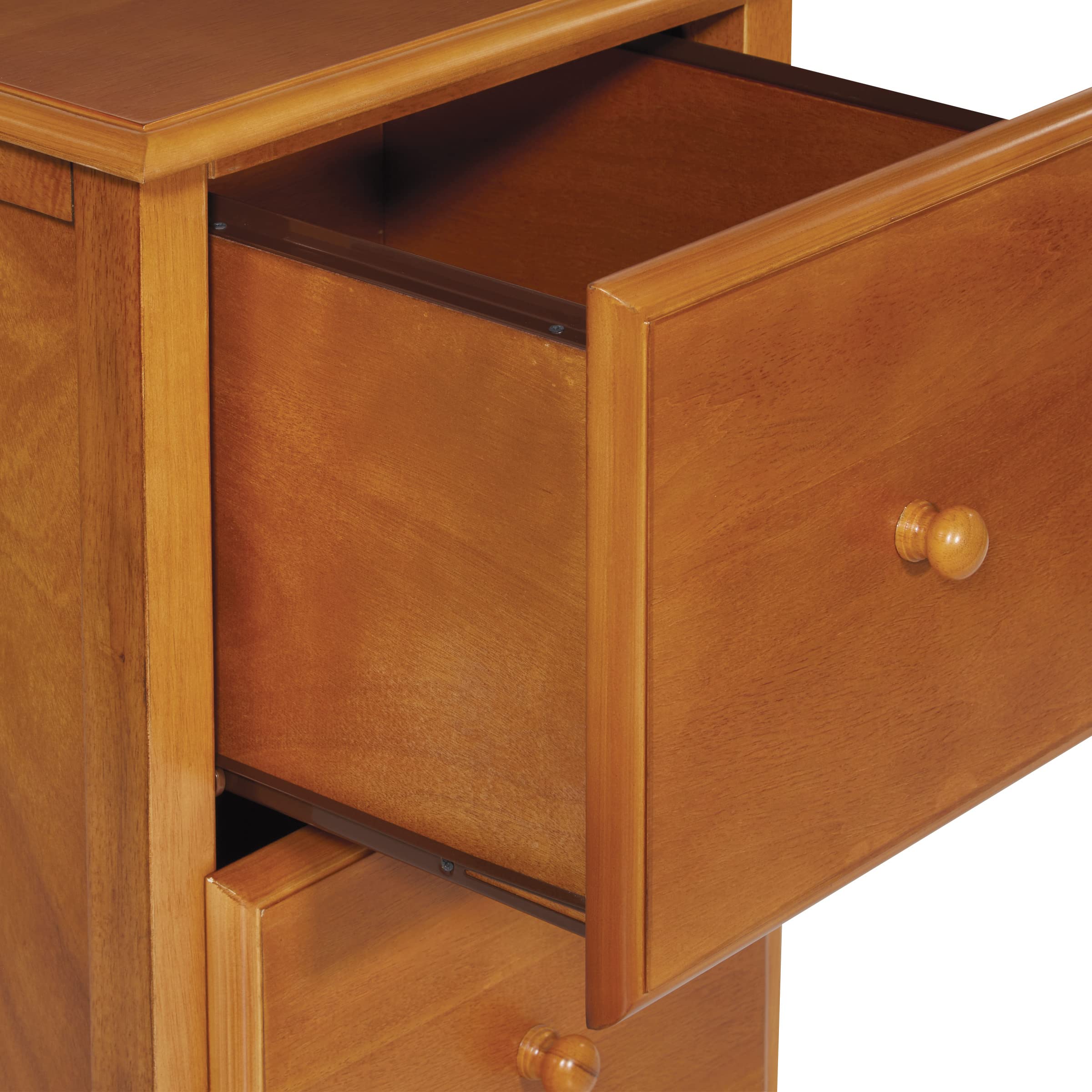 OSP Home Furnishings Knob Hill Collection Office File Cabinet, Antique Cherry Finish