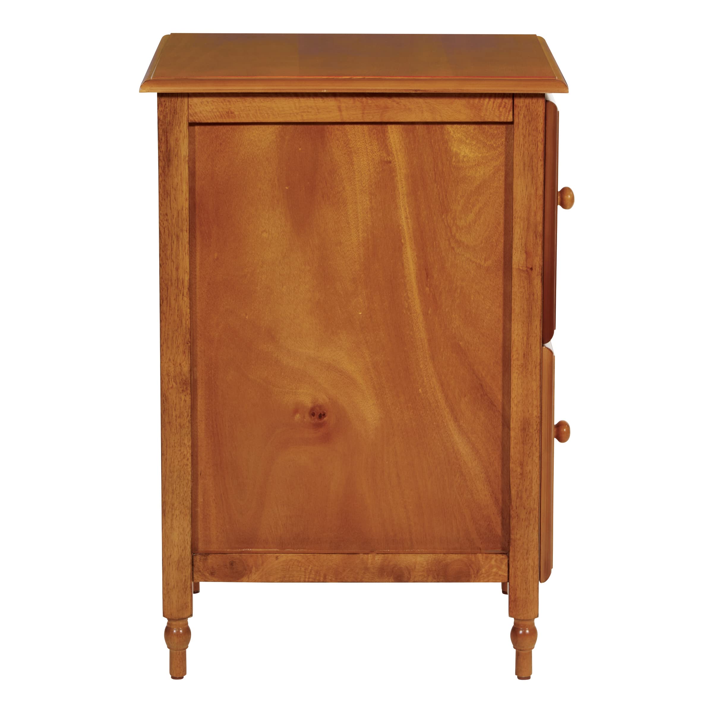 OSP Home Furnishings Knob Hill Collection Office File Cabinet, Antique Cherry Finish