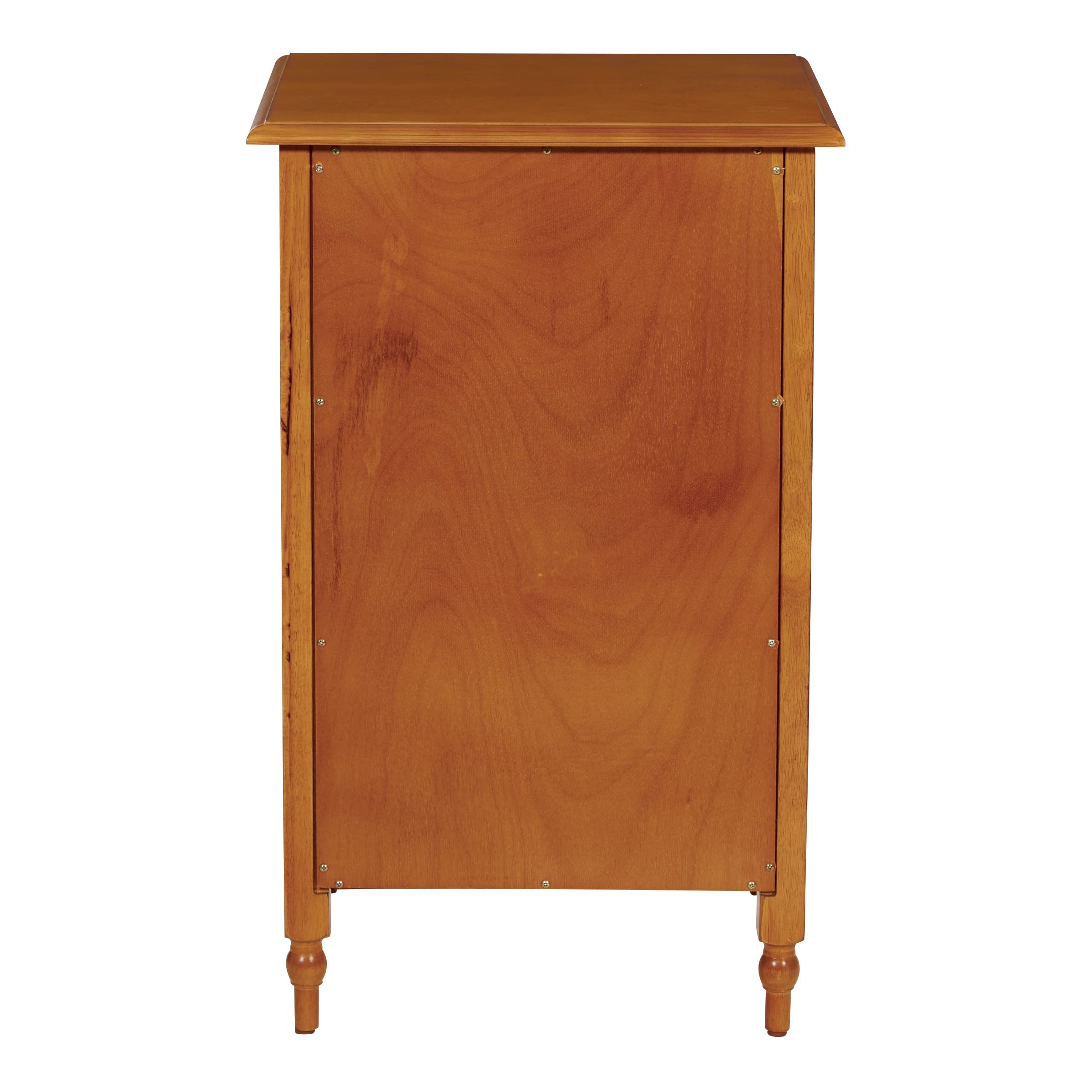 OSP Home Furnishings Knob Hill Collection Office File Cabinet, Antique Cherry Finish