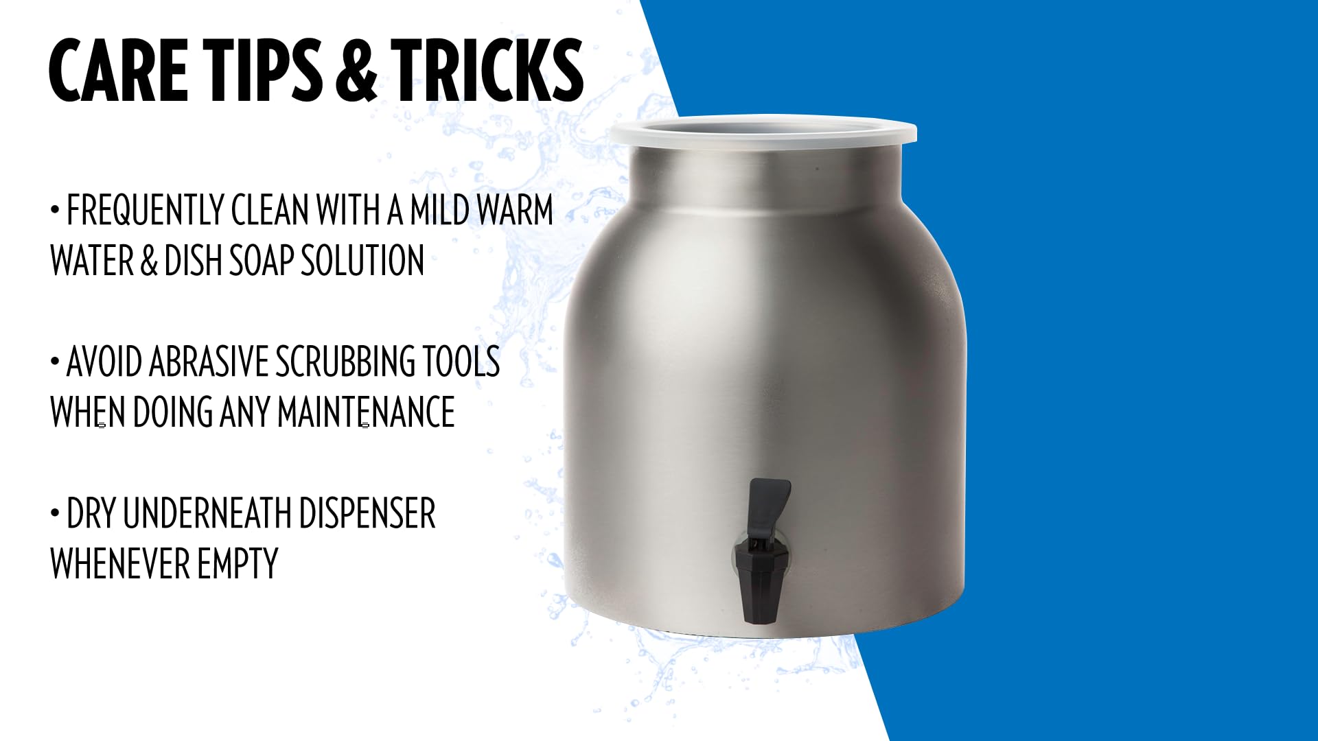 New Wave Enviro Stainless Steel Water Dispenser, 2.2-Gallon(single)