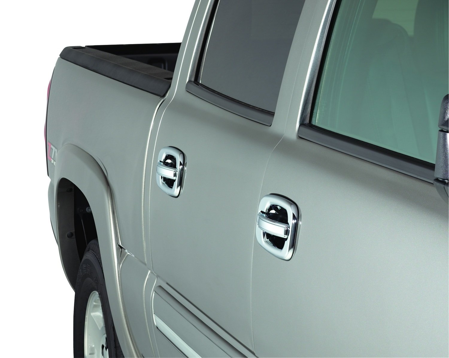Auto Ventshade 685210 Chrome Door Handle Covers, 4-Door Set for 2007-2013 Silverado/Sierra 1500 & Avalanche, 2007-2014 Silverado/Sierra 2500HD, 3500HD, Suburban, Tahoe, Yukon