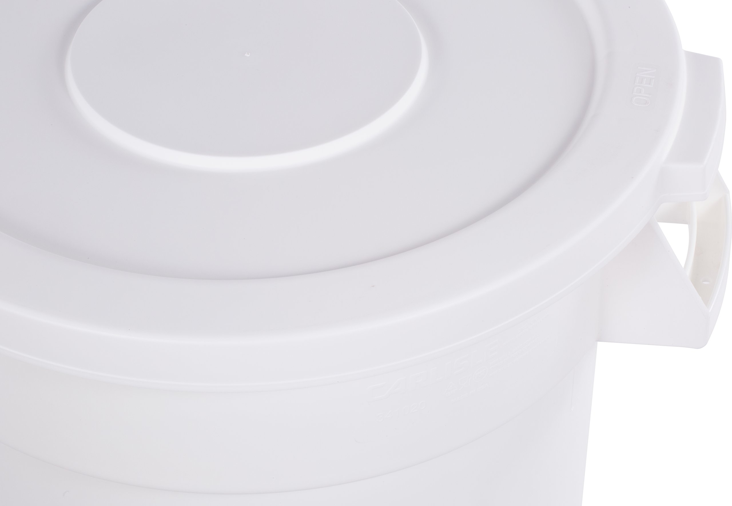 CFS 34102002 Bronco Round Waste Container Only, 20 Gallon, White