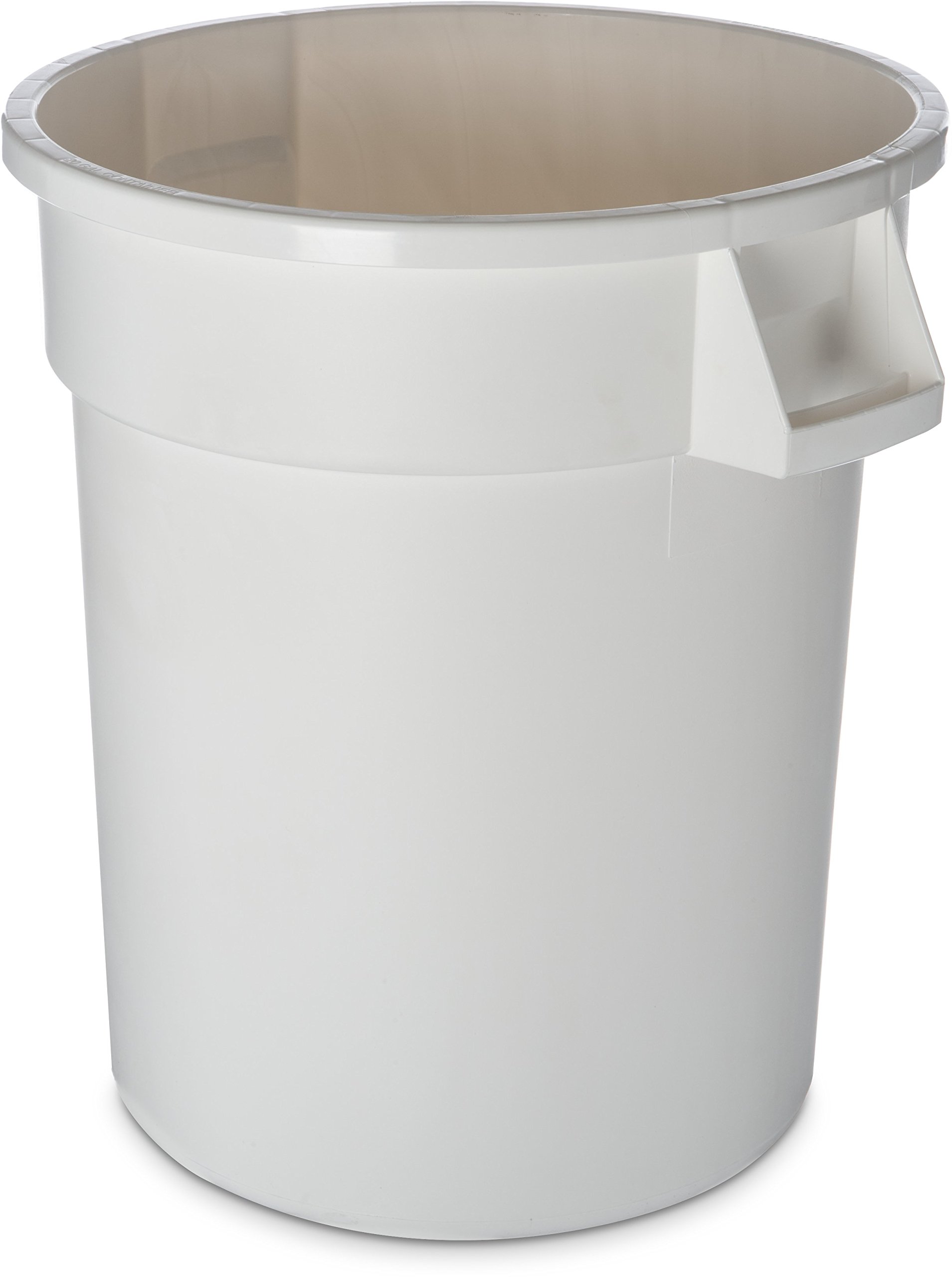 CFS 34102002 Bronco Round Waste Container Only, 20 Gallon, White