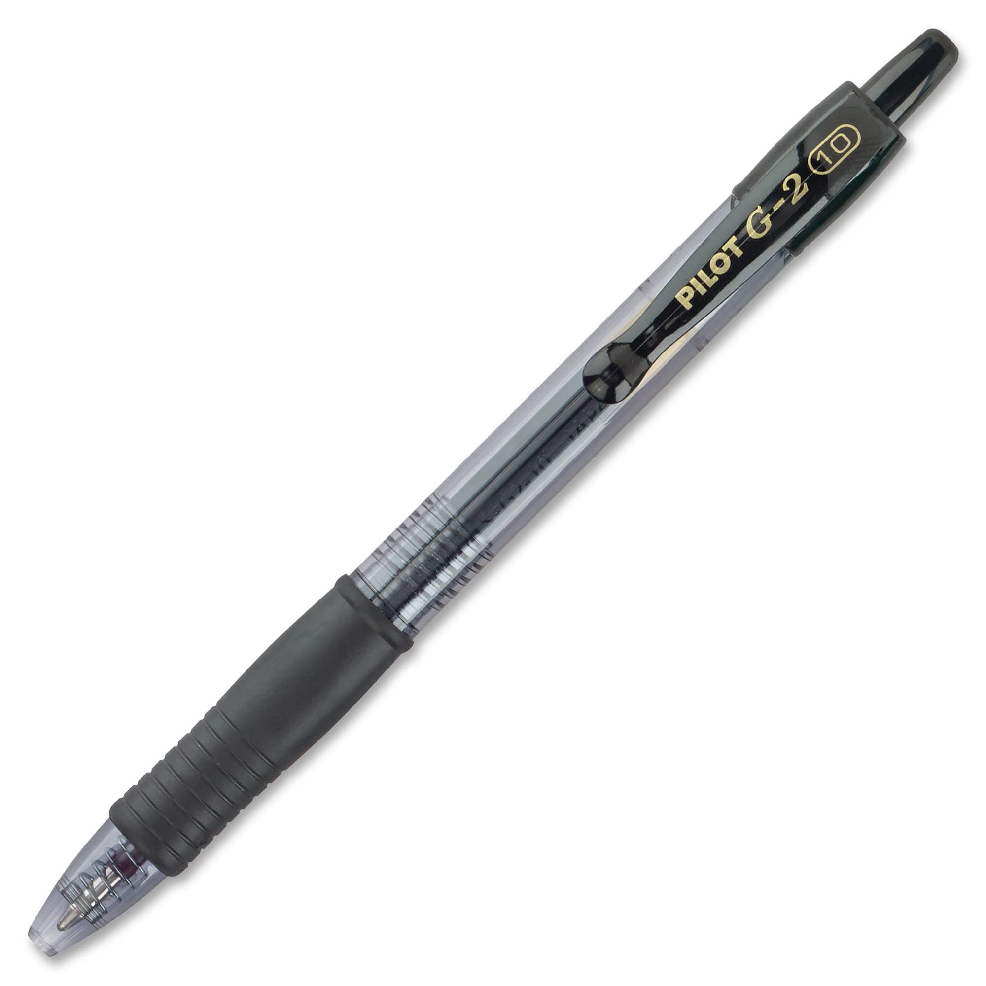 PILOT G2 Premium Refillable & Retractable Rolling Ball Gel Pens, Bold Point, Black Ink, 12 Count (Pack of 1)
