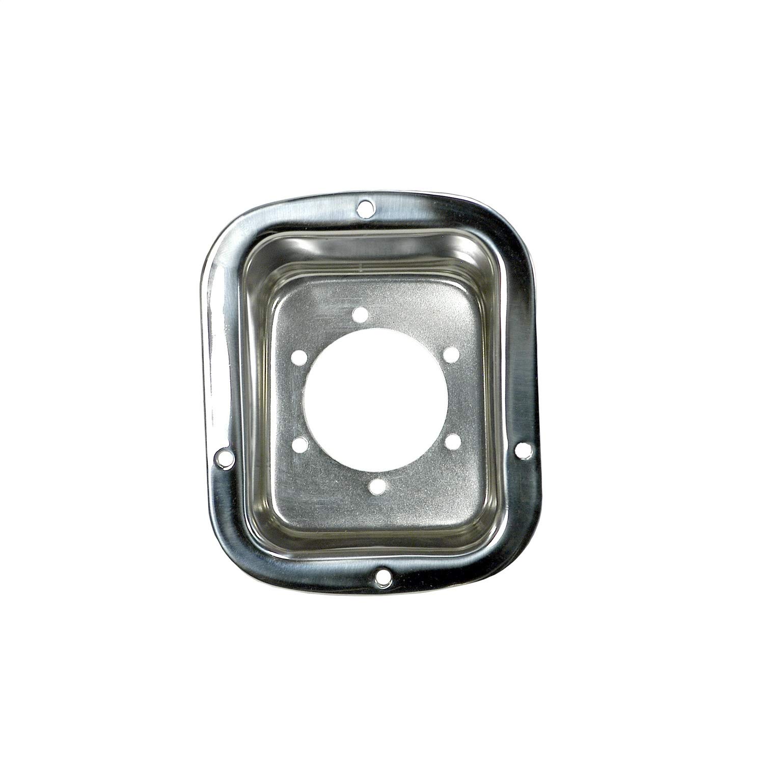 Rugged Ridge 11135.01 Fuel Filler Bezel, Stainless Steel; 76-95 Jeep CJ/Wrangler YJ