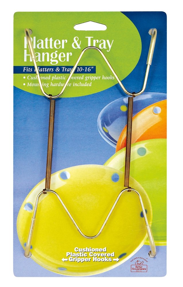 Better Houseware Plate Hanger Brass, FITS 7"-10" PLATES