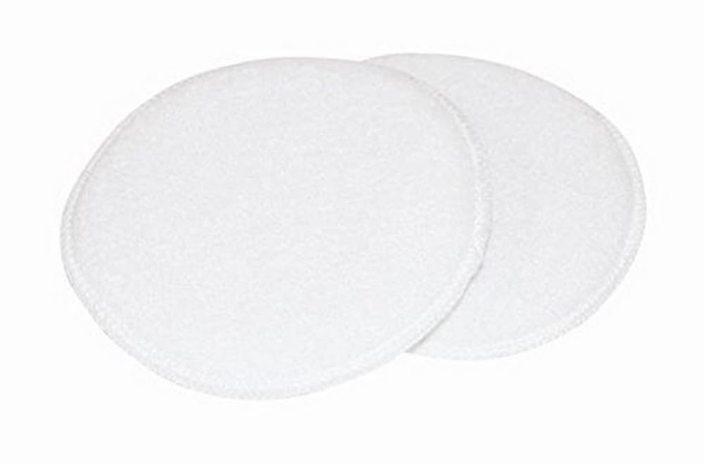 Carrand 40118 Terry Cloth 5" Round Applicator Pad, 2 Pack, White