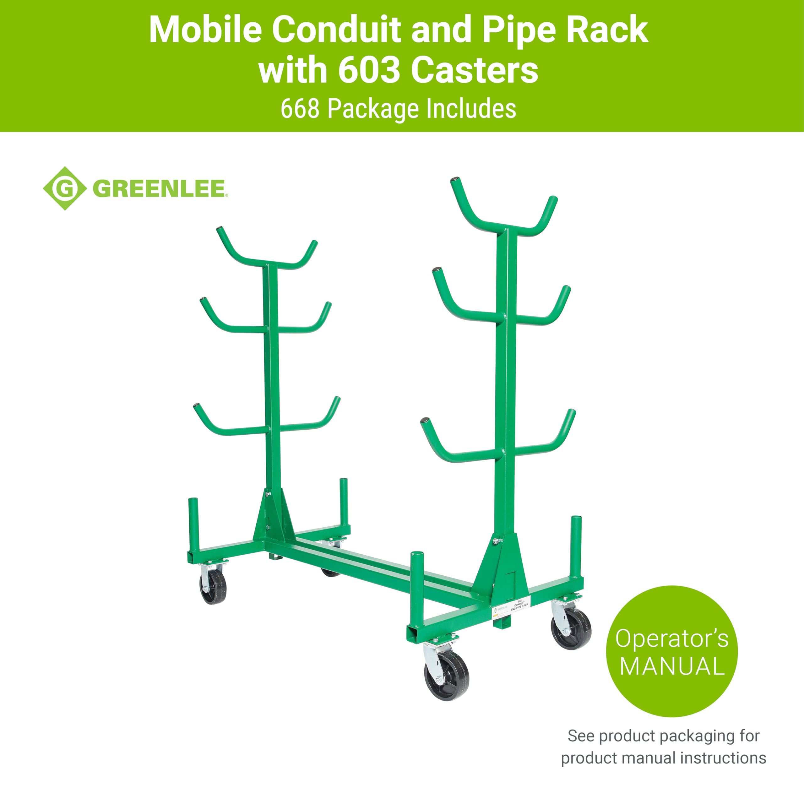 Greenlee - Rack Assy,Pipe & Conduit (668), Material Handling (668)