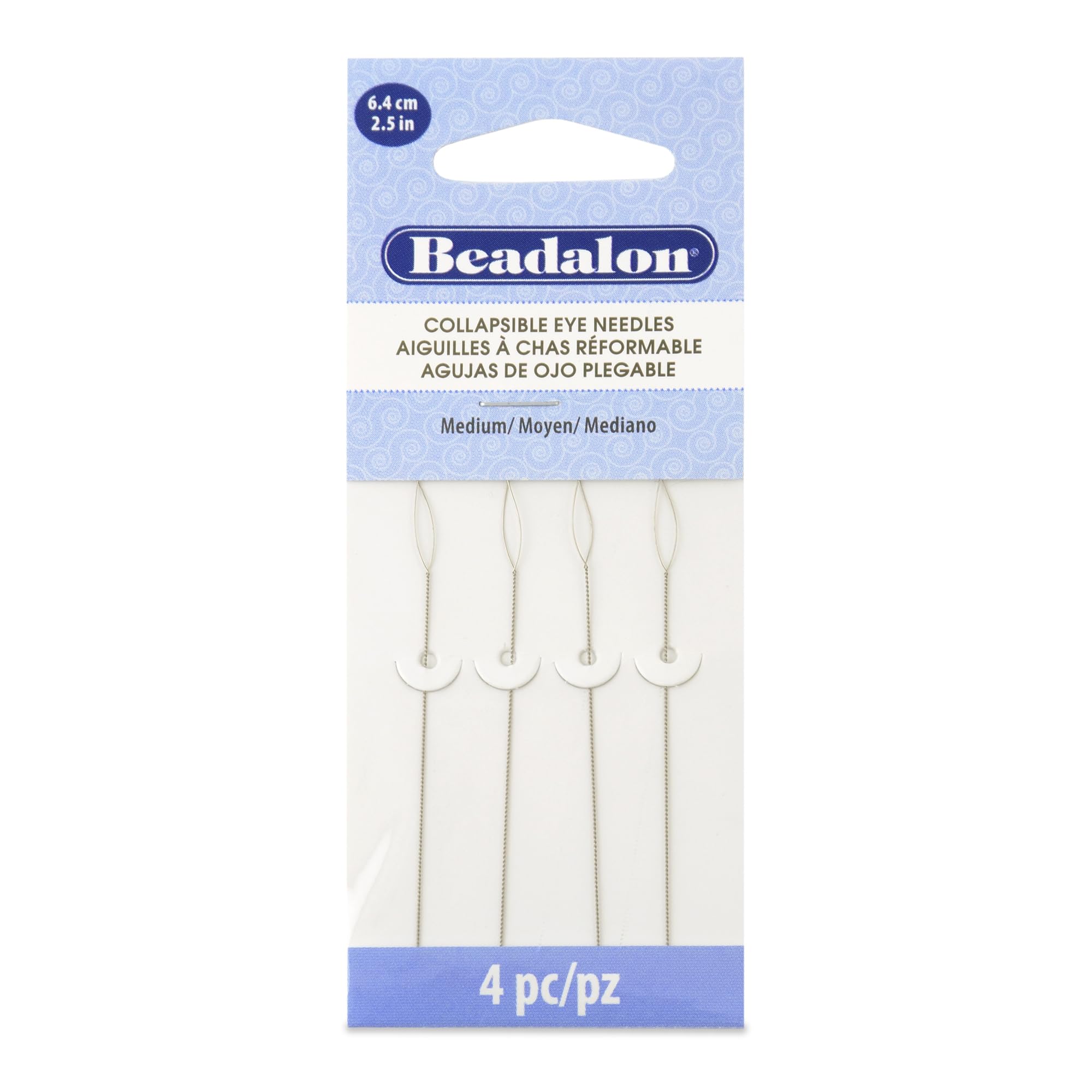 Beadalon Collapsible Eye Needles 2.5-Inch Medium