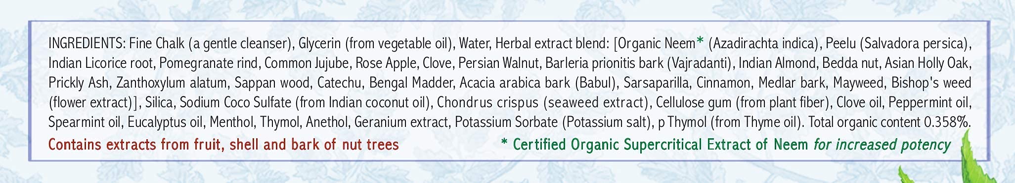Auromere Ayurvedic Herbal Toothpaste, Classic Licorice Flavor - Vegan, Natural, Non GMO, Fluoride Free, Gluten Free, with Neem & Peelu (4.16 oz), 4 Pack