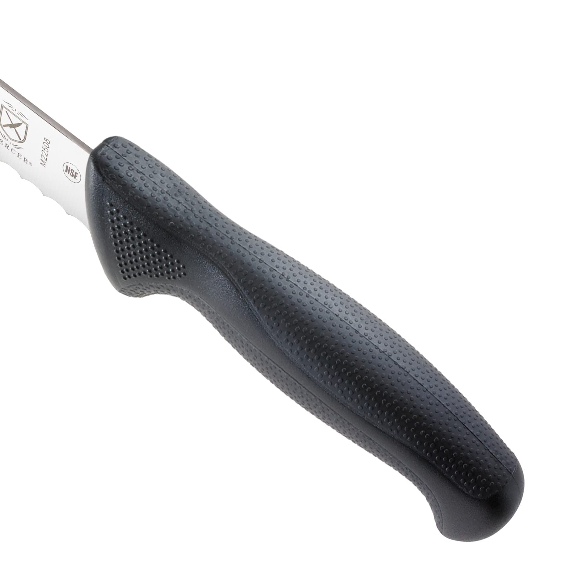 Mercer Culinary M22508 Millennia Black Handle, 8-Inch Wavy Edge, Bread Knife