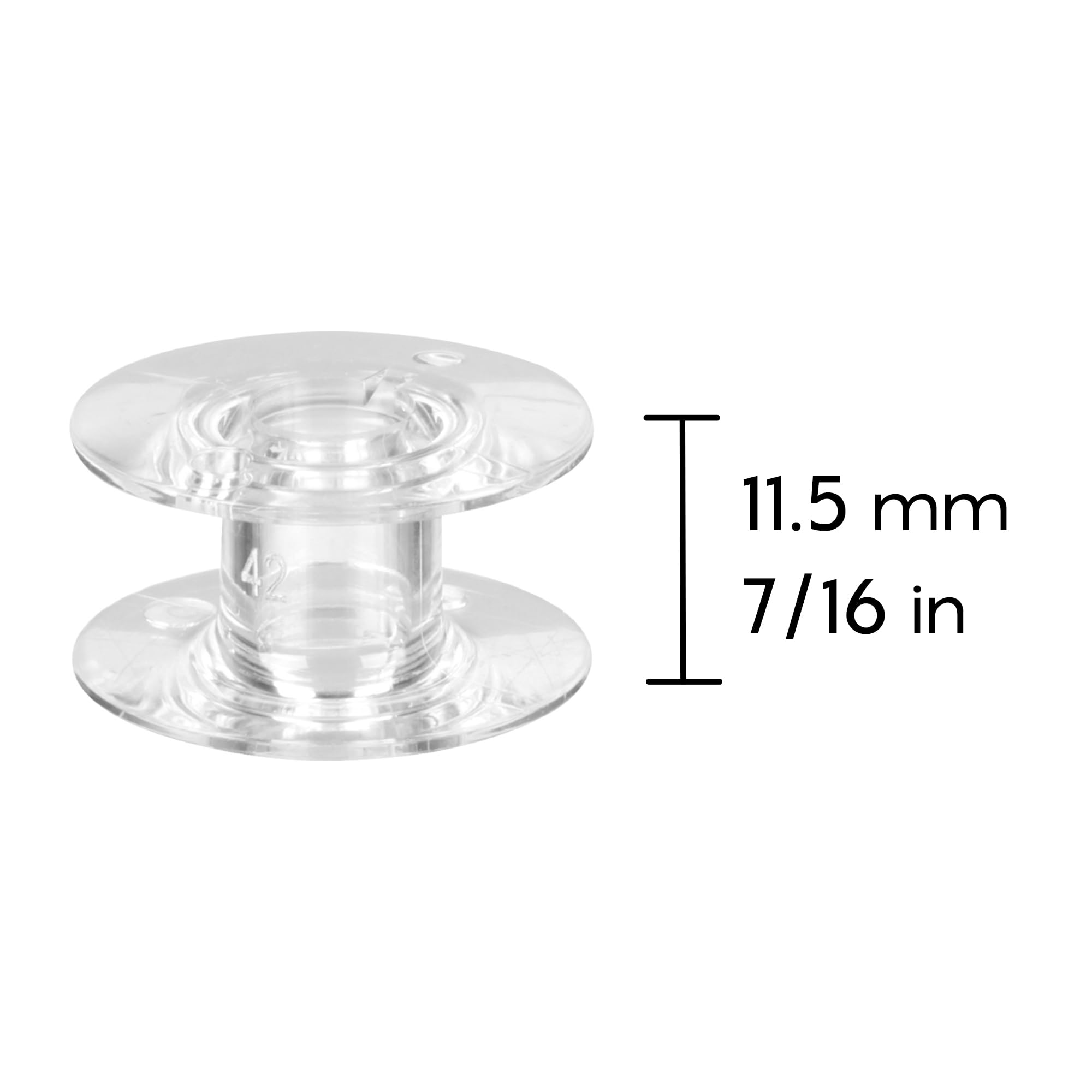 Brother Sewing and Embroidery Bobbins 10-Pack, SA156,Clear