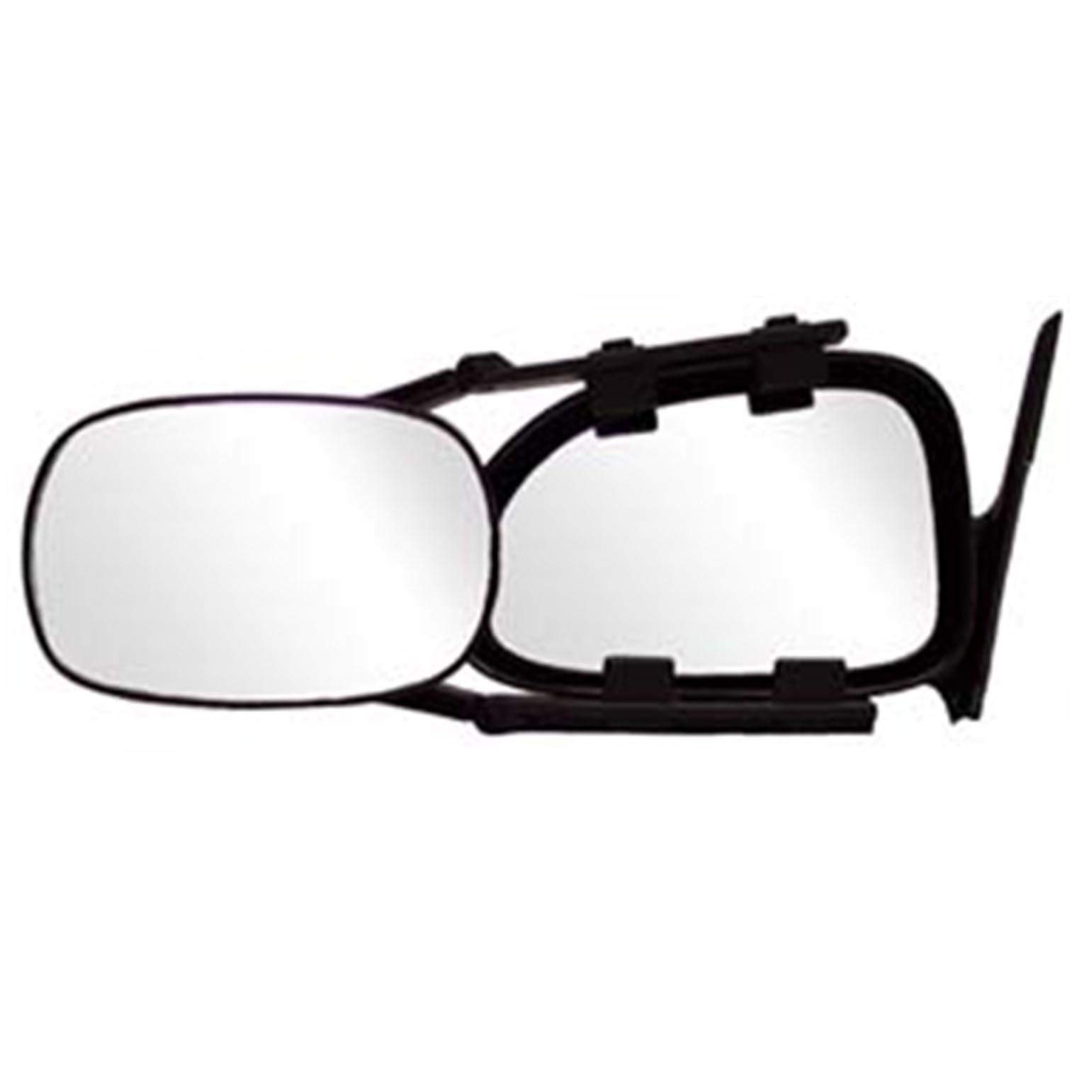 CIPA 11950 Clip-On Towing Mirror Black & Silver, 15.75 Inch