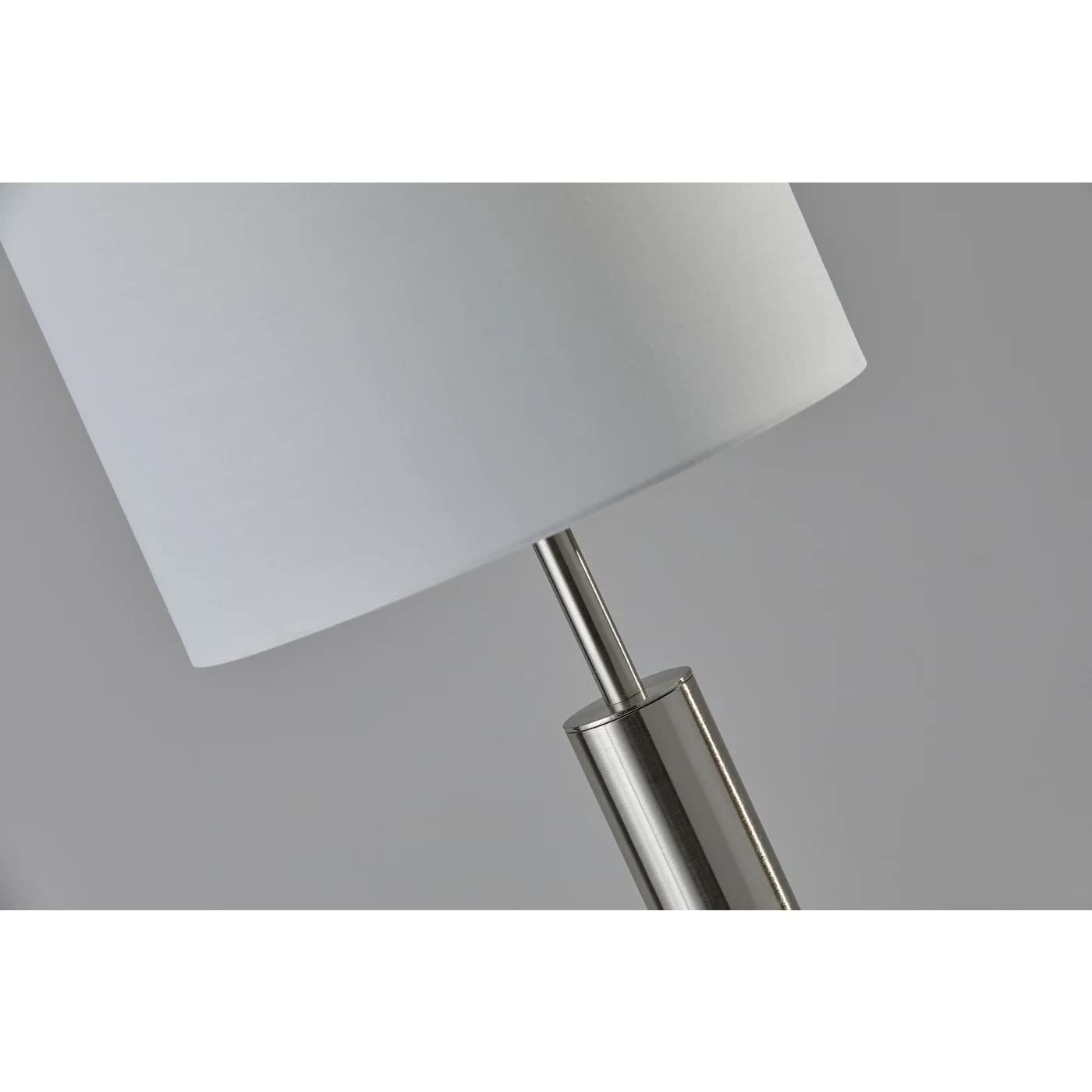 Adesso 4174-22 Hollywood Table Lamp, 58 in., 100W Incandescent, Brushed Steel Finish, 1 Tall Lamp