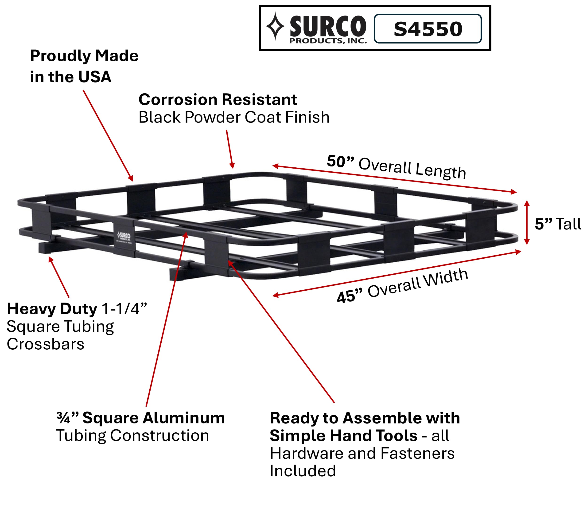 Surco S4550 45" x 50" Safari Rack